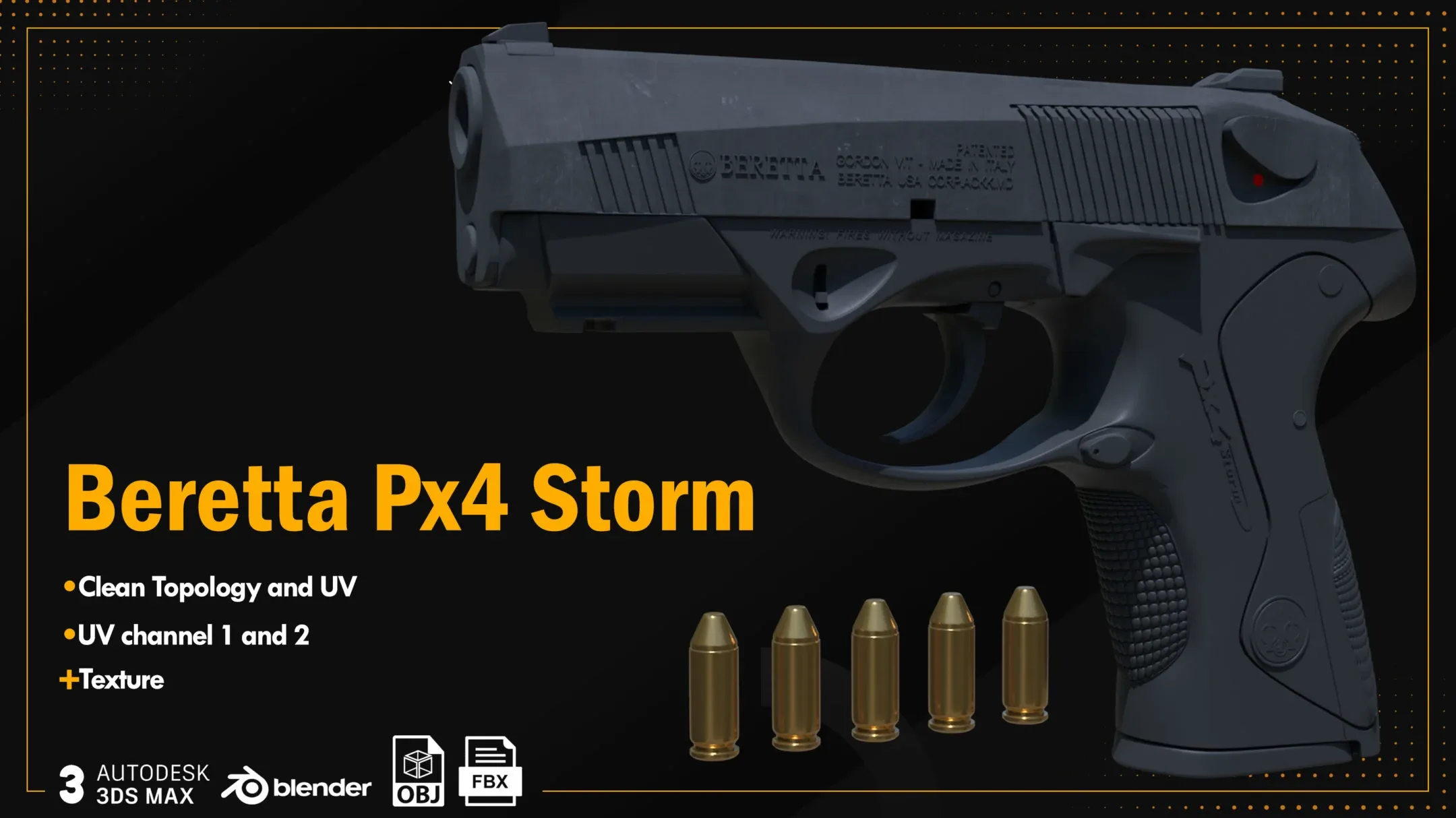 Beretta Px4 Storm - FlippedNormals