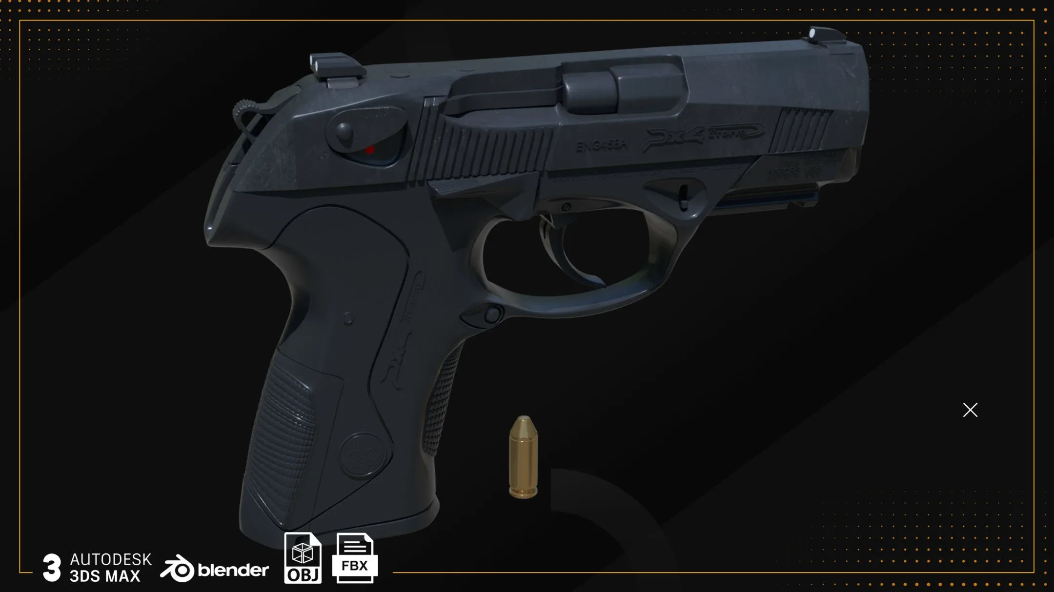 Beretta Px4 Storm - FlippedNormals