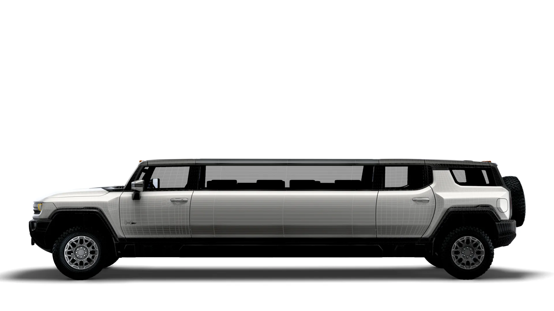 GMC Hummer EV SUV Limousine 2024 - FlippedNormals