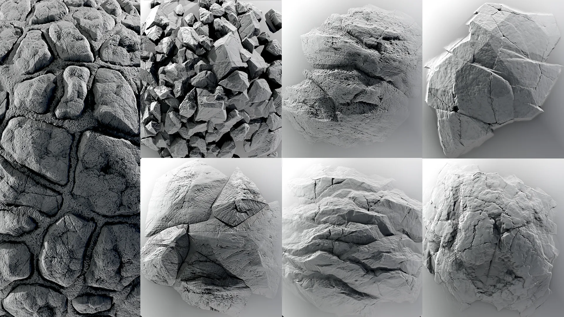 100 Rock Alpha - FlippedNormals