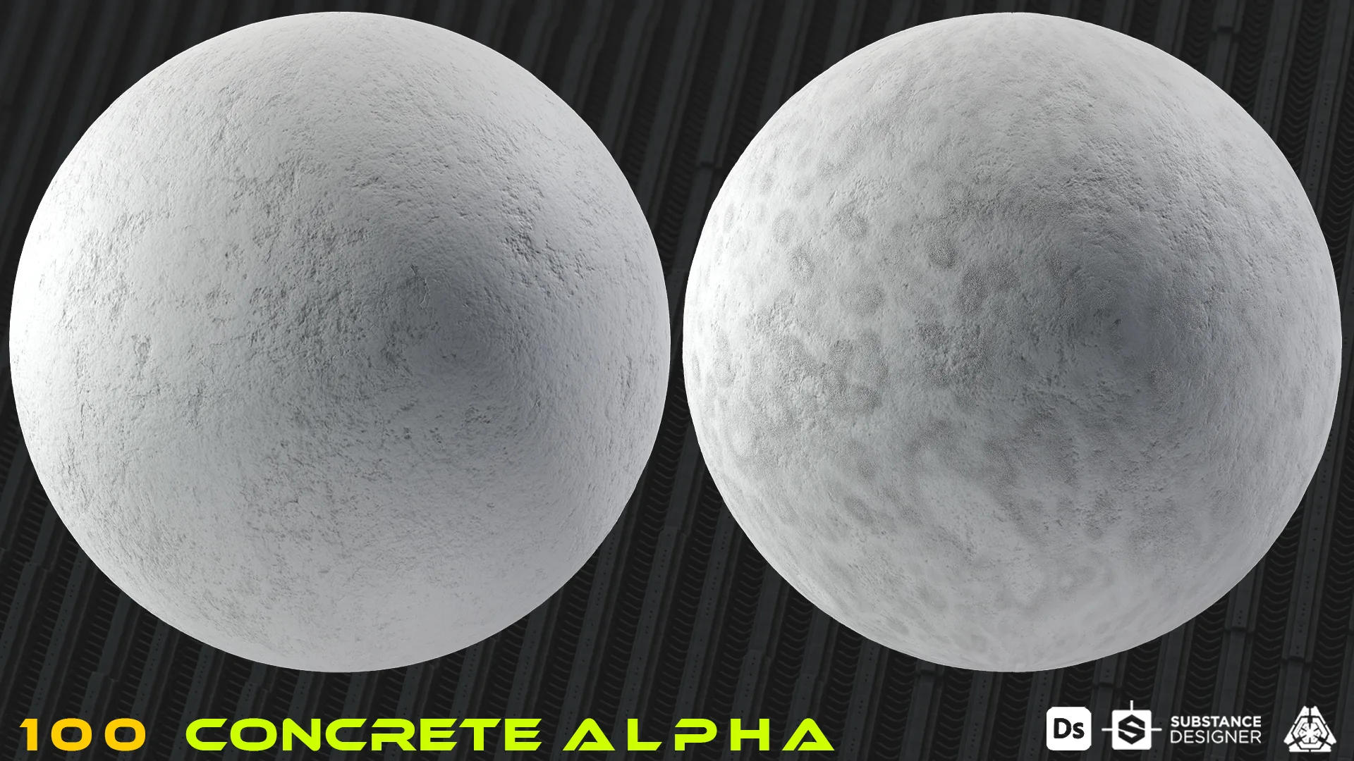 100 Concrete Alpha - FlippedNormals
