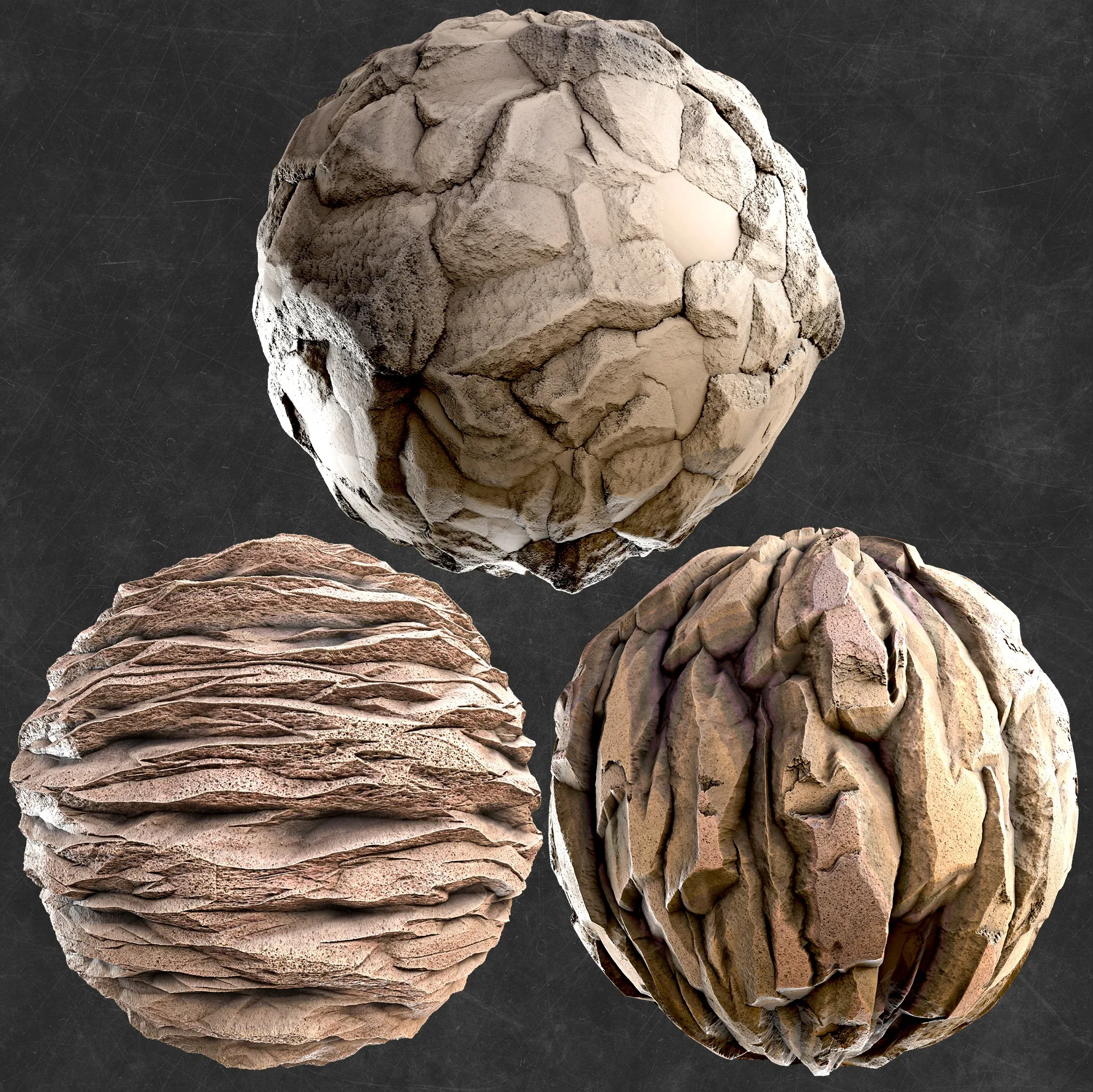 3 Rock Material - Substance Designer+ - FlippedNormals