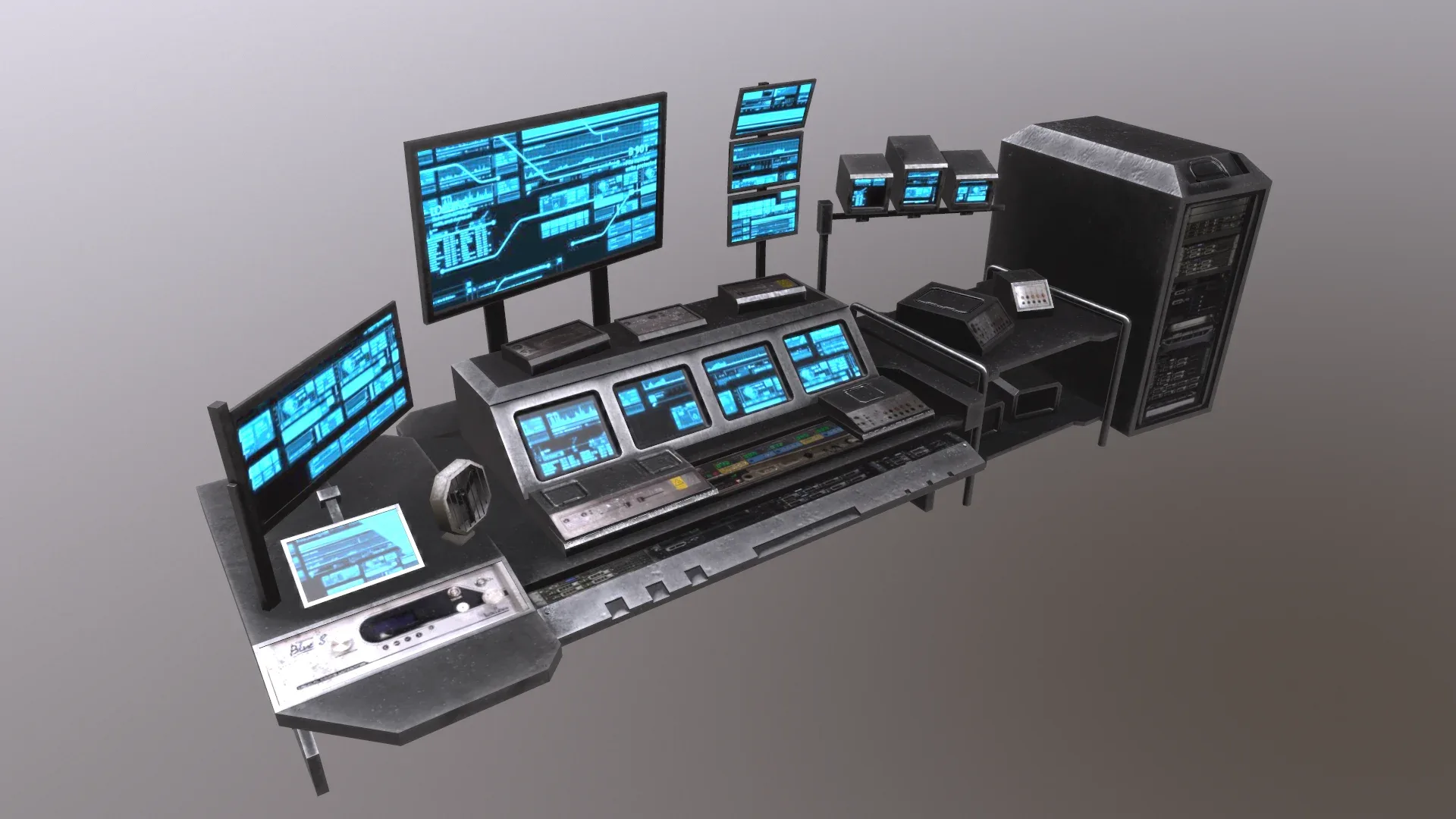 Scifi Control Desk - FlippedNormals