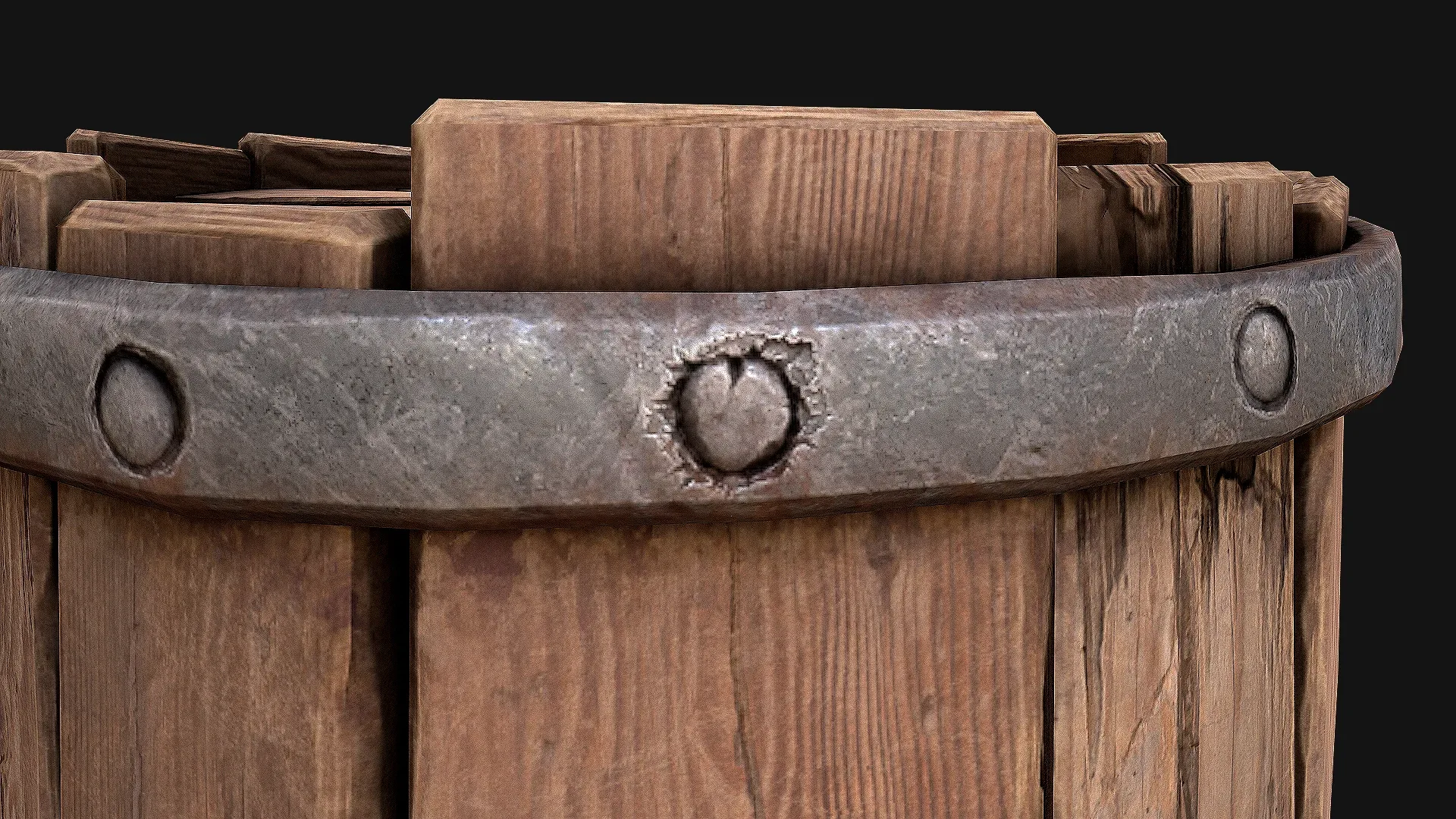 Medieval Wooden Barrel - FlippedNormals Medieval Wooden Barrel - FlippedNormals
