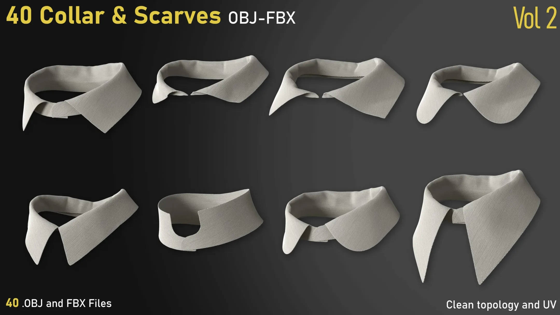 Collars and Scarves Pack-Vol2 - FlippedNormals