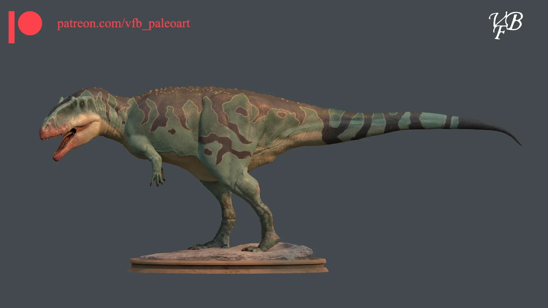 Giganotosaurus carolini - Statue - FlippedNormals