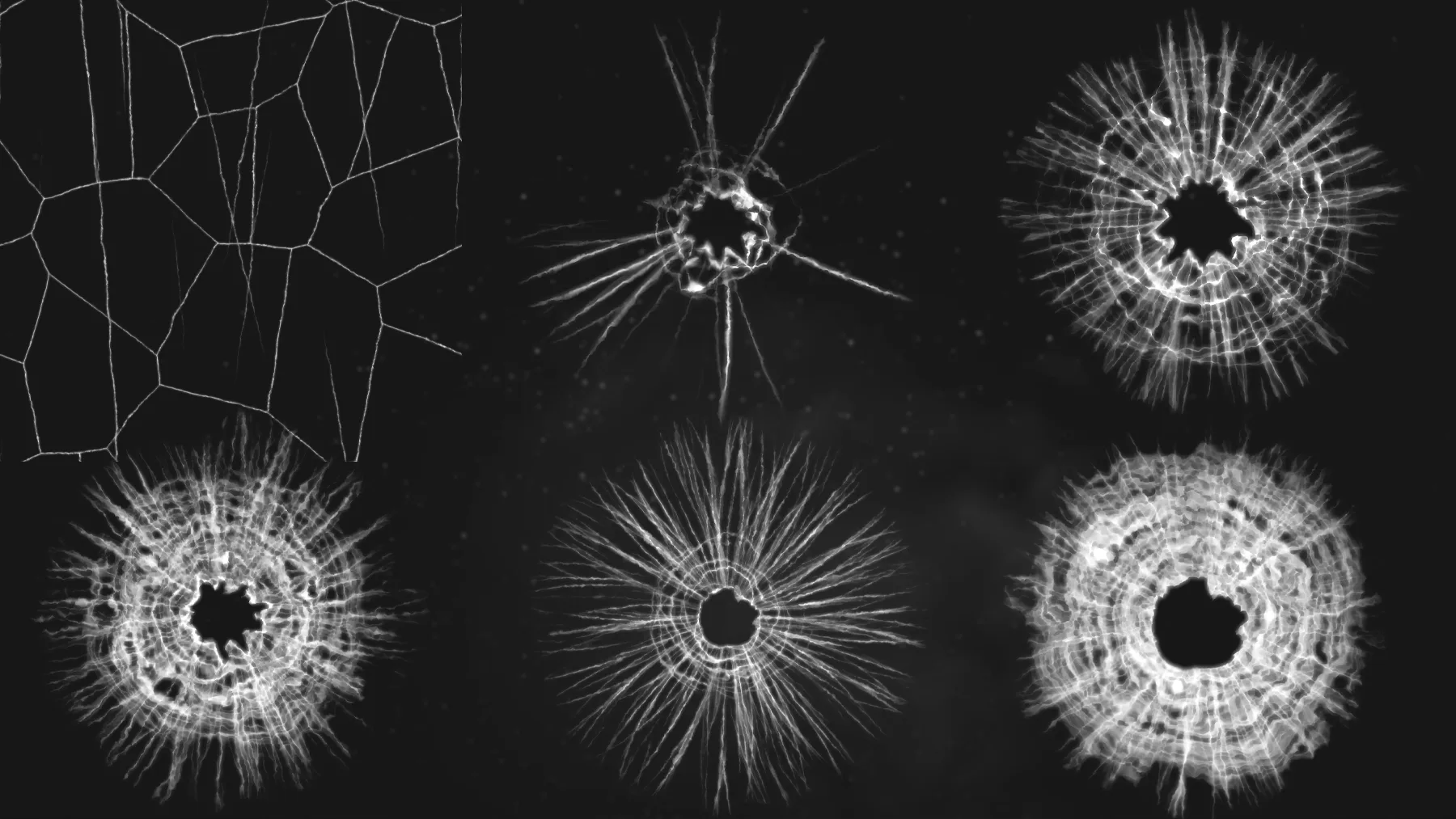 20 Broken/Crack Glass Alpha Set - FlippedNormals