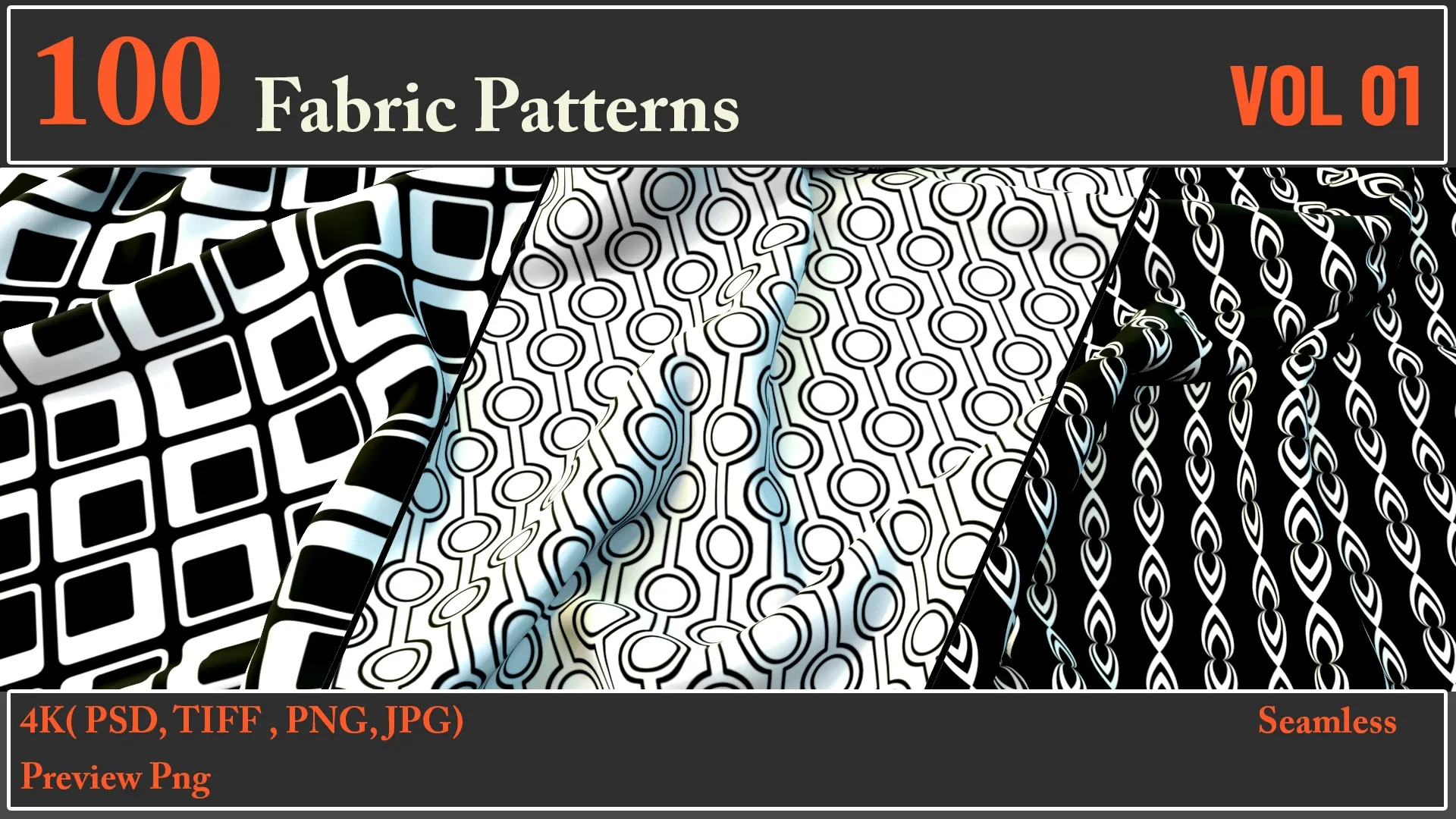 100 Fabric Pattern VOL 01 Texture - FlippedNormals