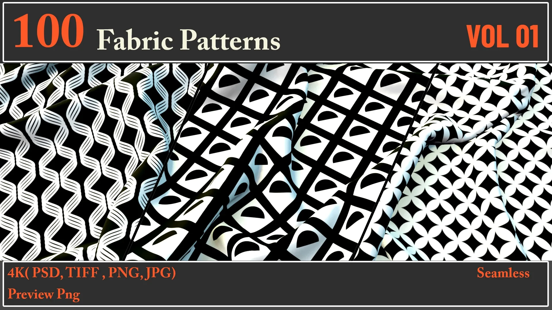 100 Fabric Pattern VOL 01 Texture - FlippedNormals