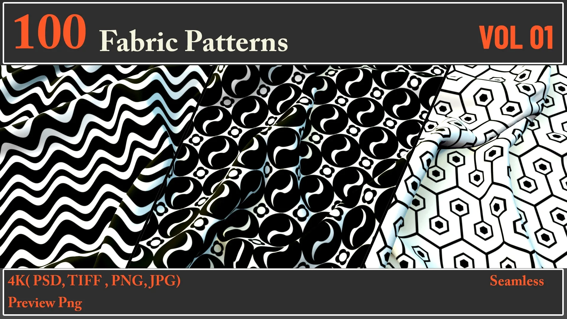 100 Fabric Pattern VOL 01 Texture - FlippedNormals