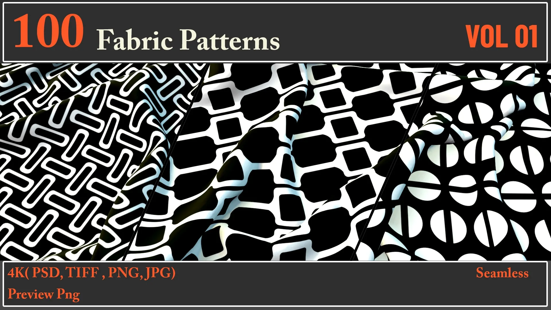 100 Fabric Pattern VOL 01 Texture - FlippedNormals