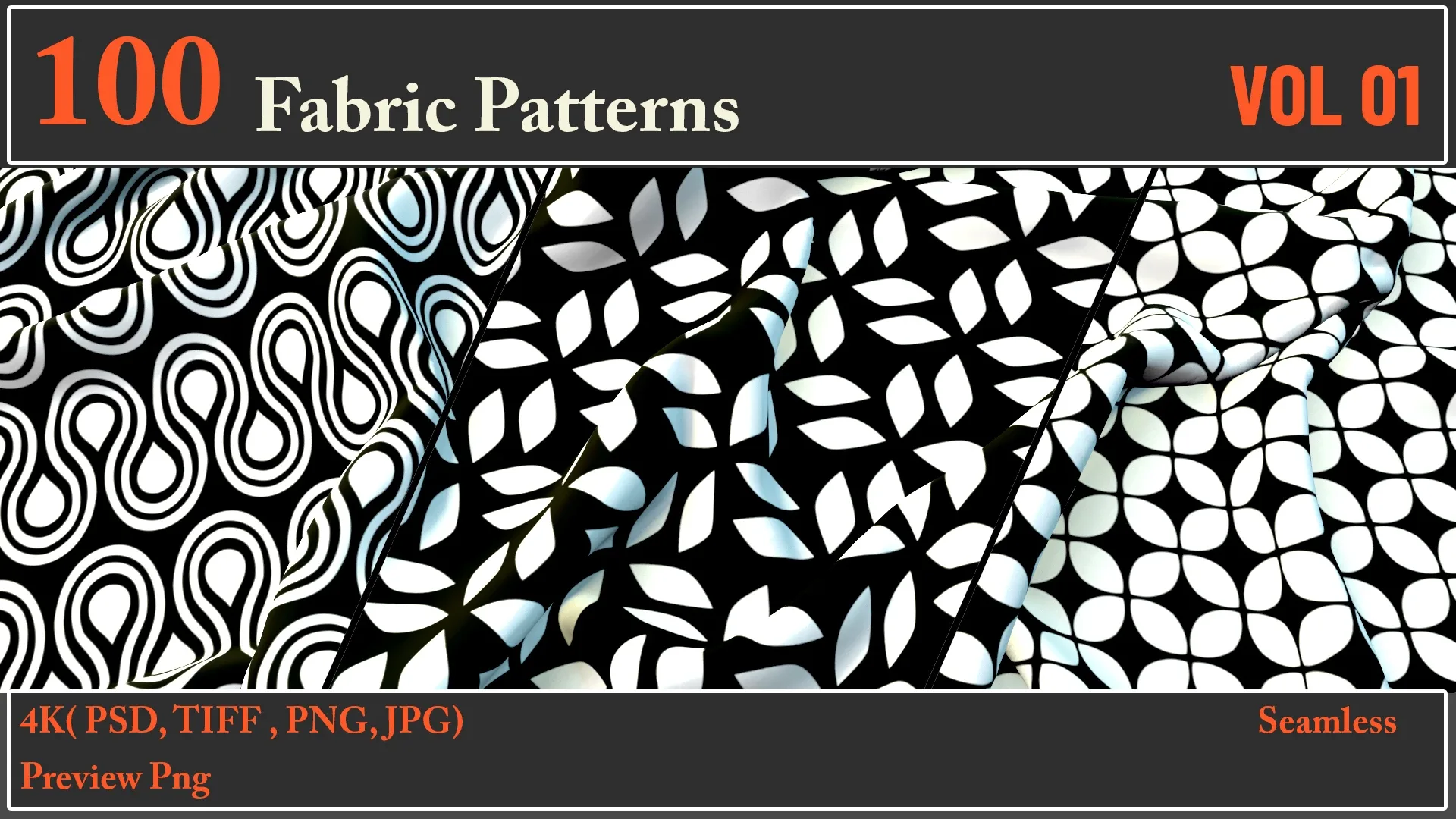 100 Fabric Pattern VOL 01 Texture - FlippedNormals