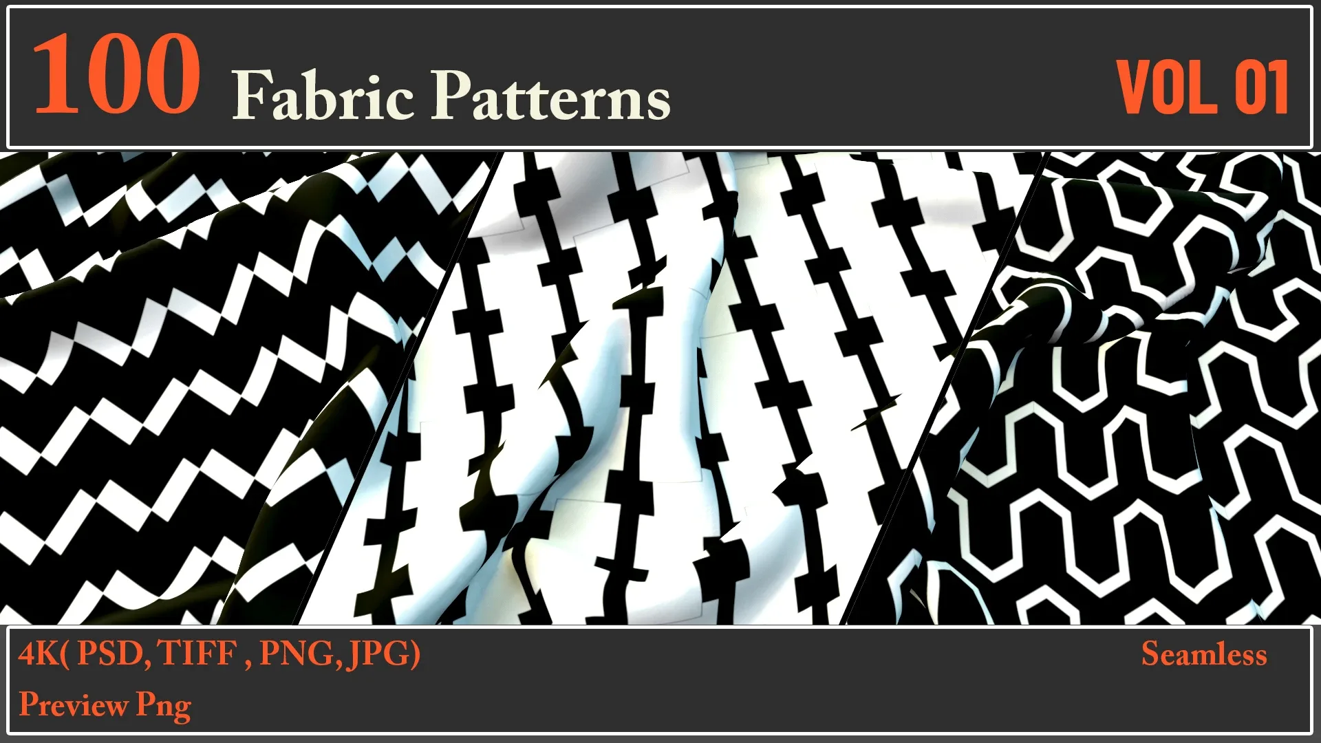 100 Fabric Pattern VOL 01 Texture - FlippedNormals