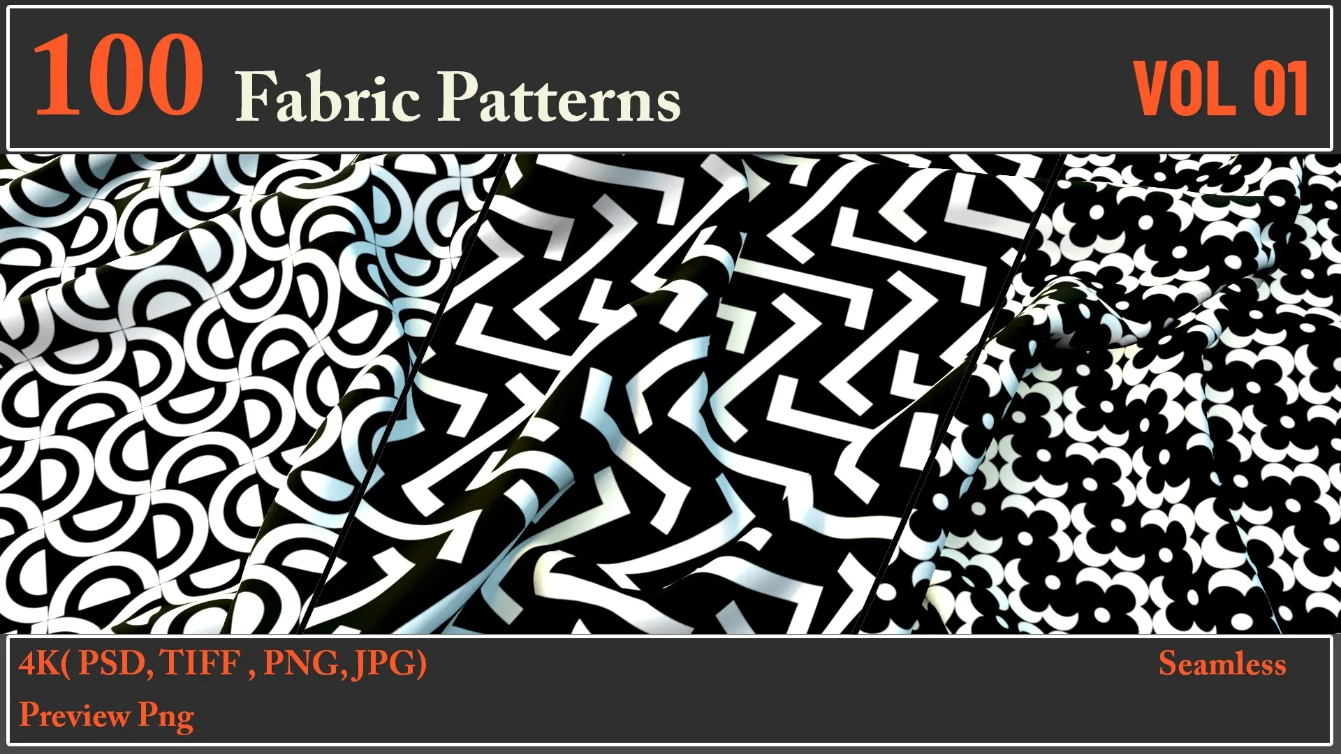100 Fabric Pattern VOL 01 Texture - FlippedNormals