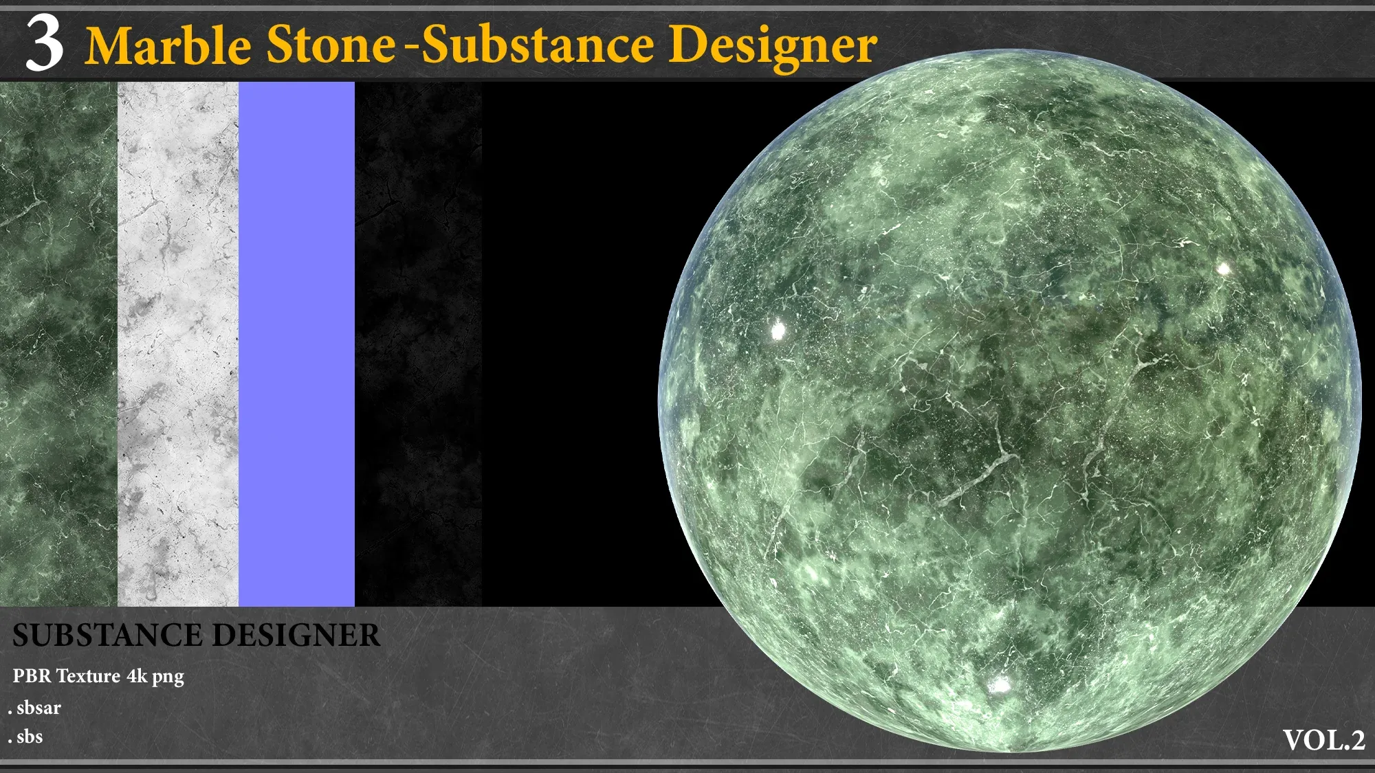 3 Marble Stone Material_Substance - FlippedNormals