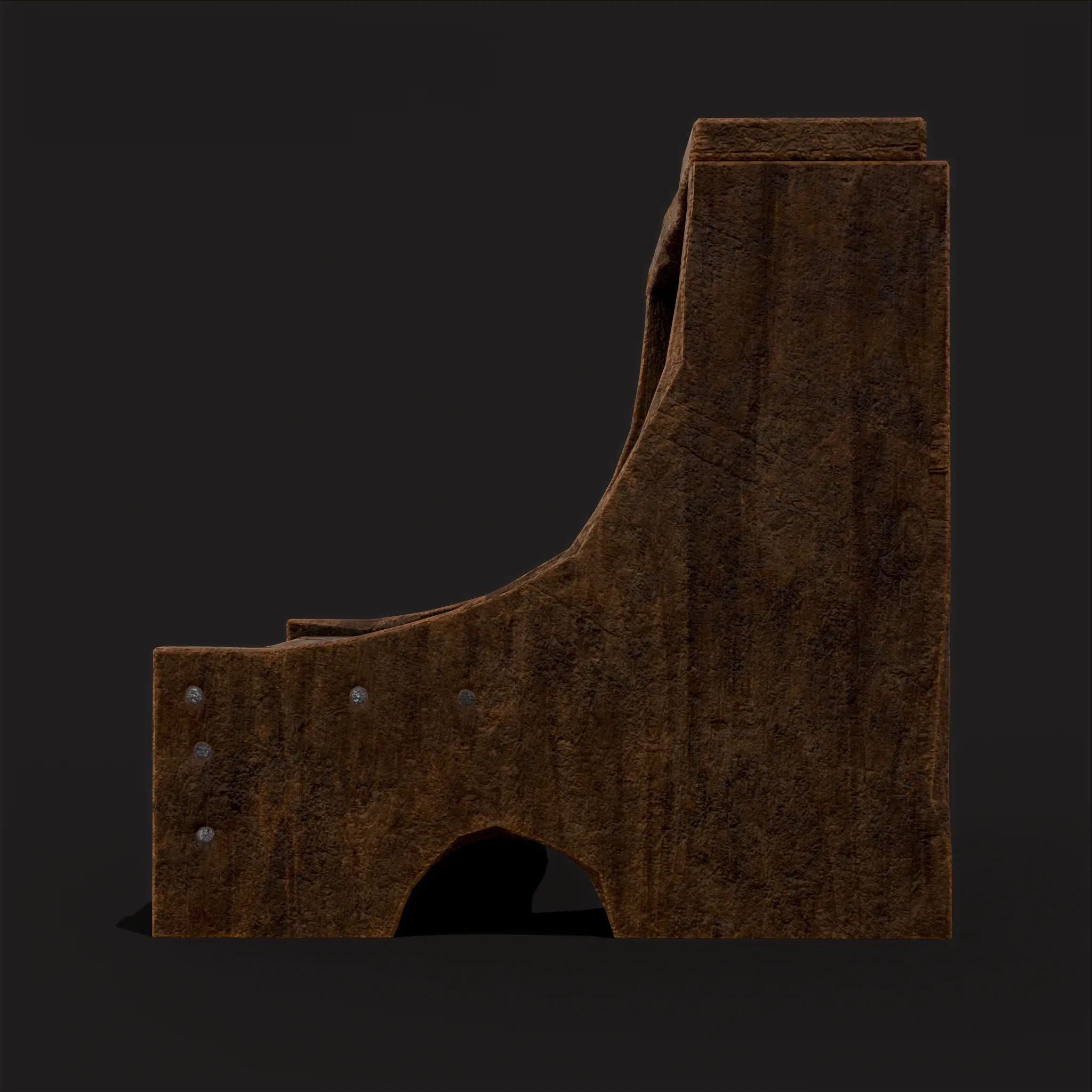 Rustic Medieval Two Step Ladder - FlippedNormals
