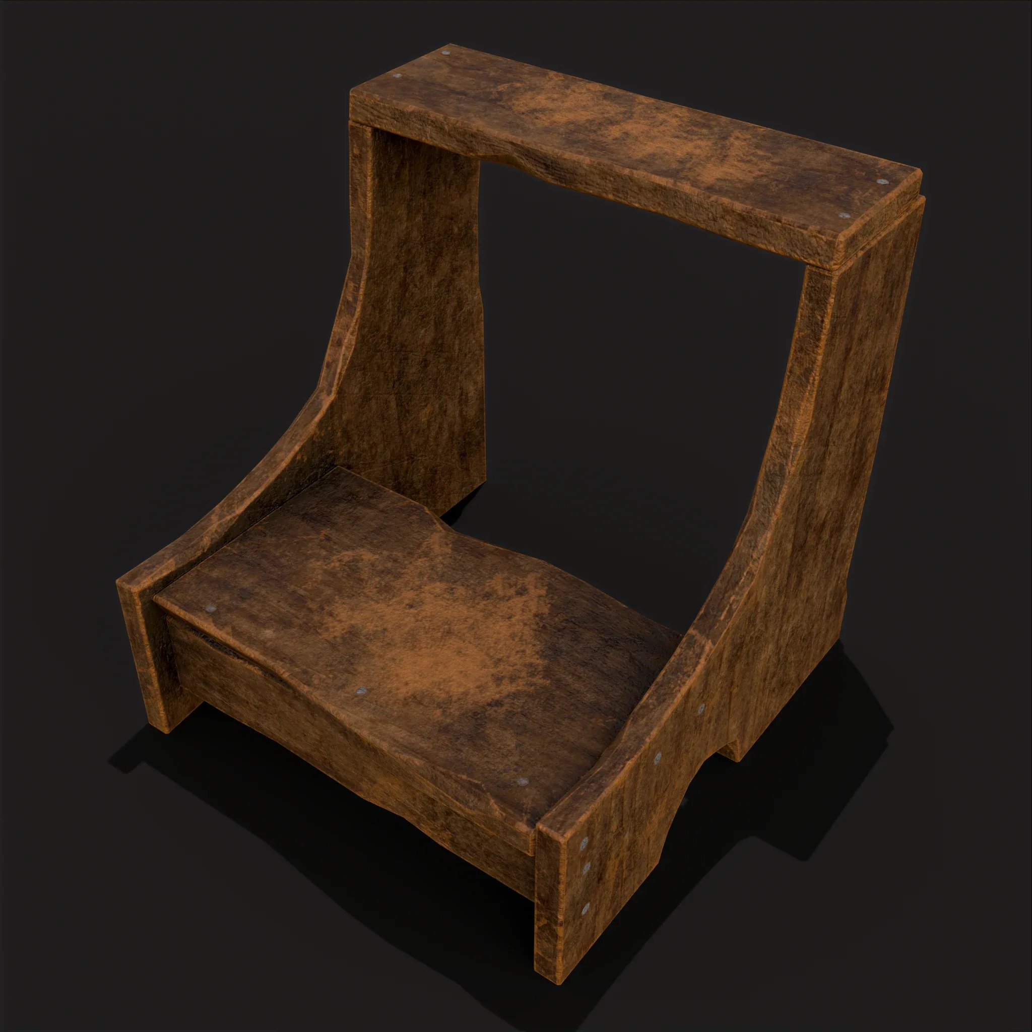 Rustic Medieval Two Step Ladder - FlippedNormals