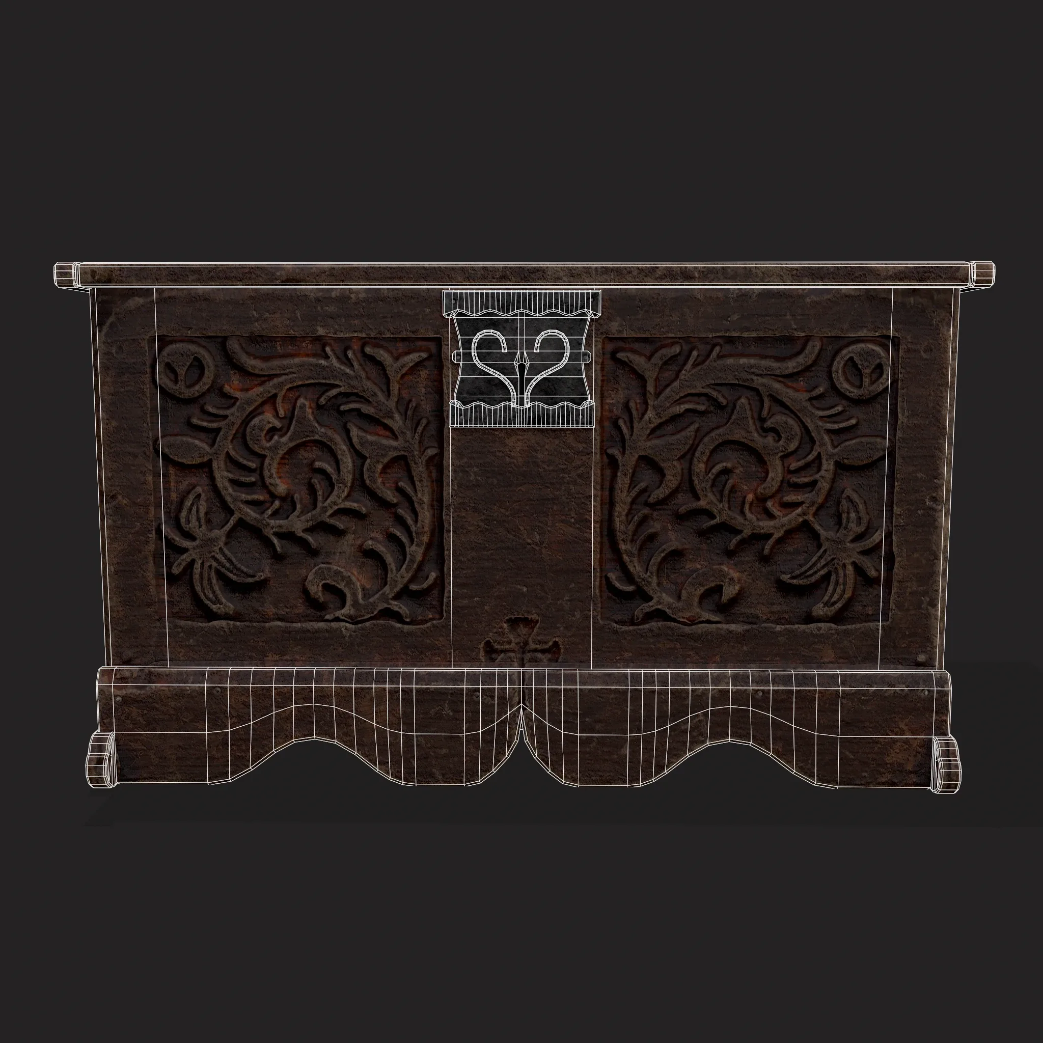 Small Rustic Medieval Wooden Chest - FlippedNormals