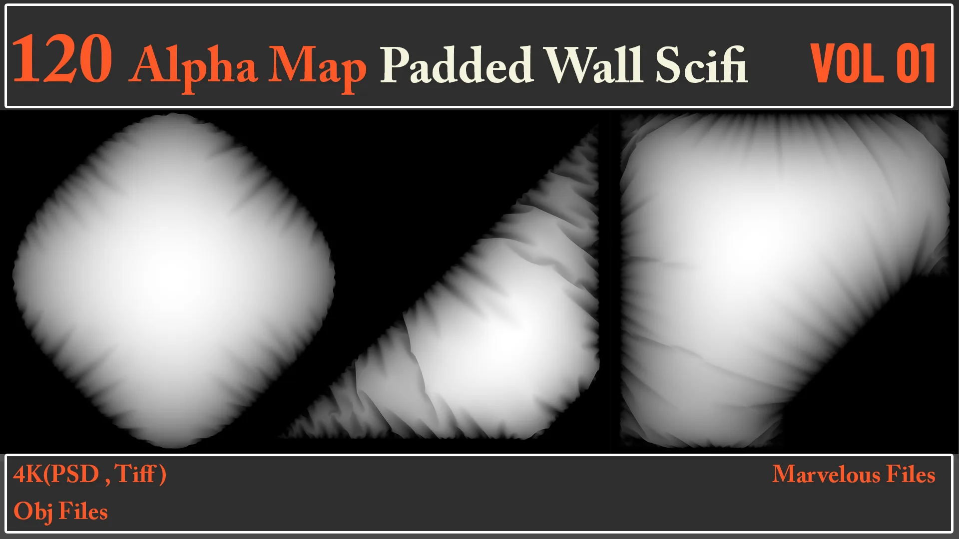 120 Alpha Maps Padded Wall SCIFI - FlippedNormals
