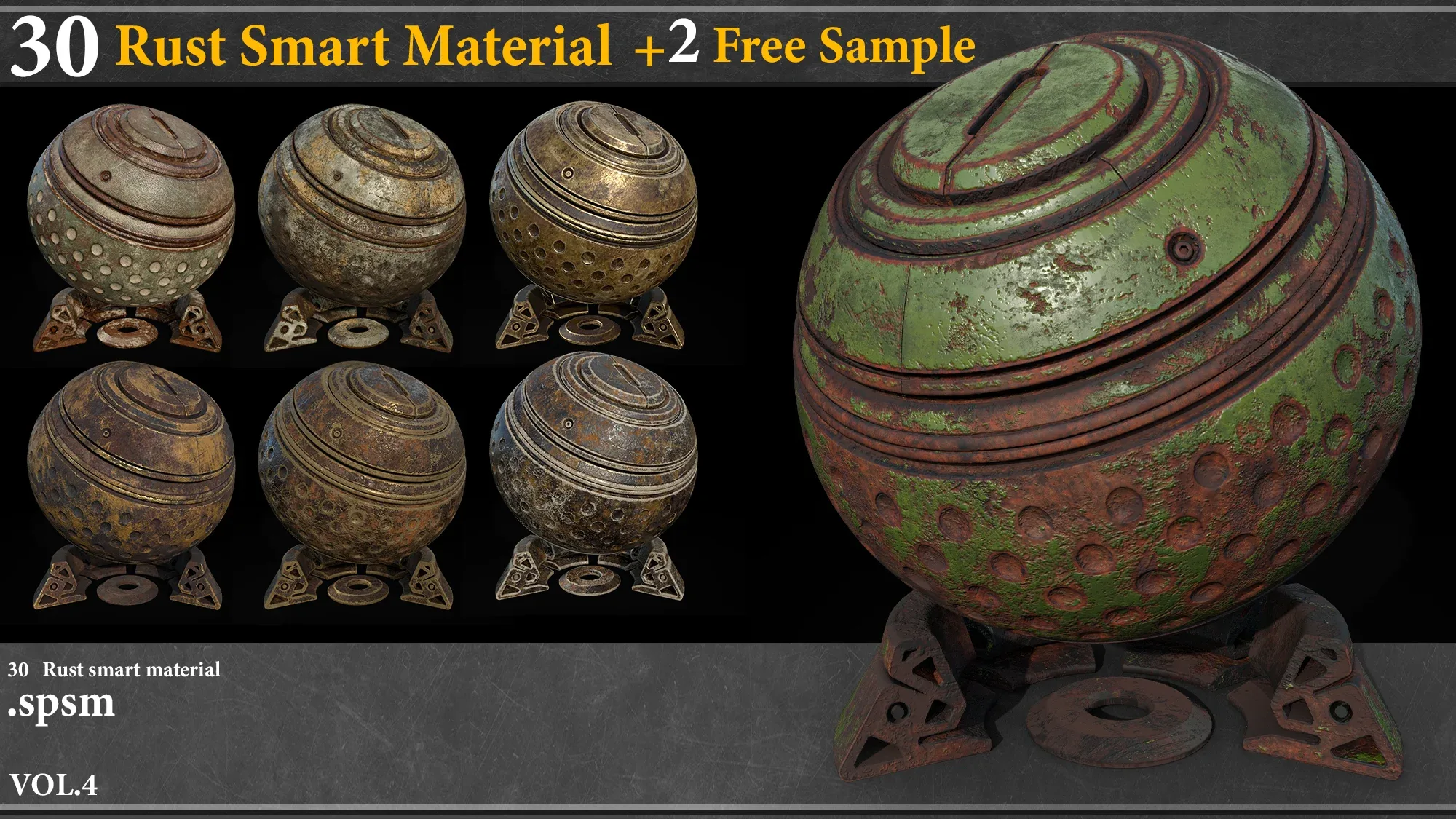 30 Rust Smart Material Vol.4 + - FlippedNormals