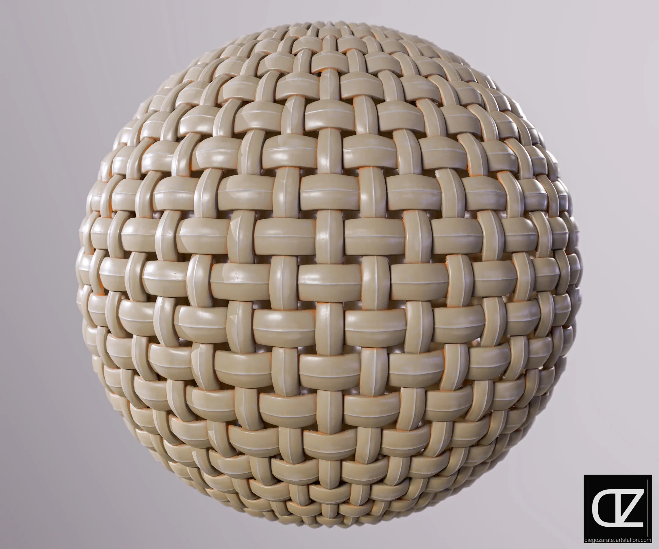 PBR - PLASTIC INTERWEAVING - 4K - FlippedNormals