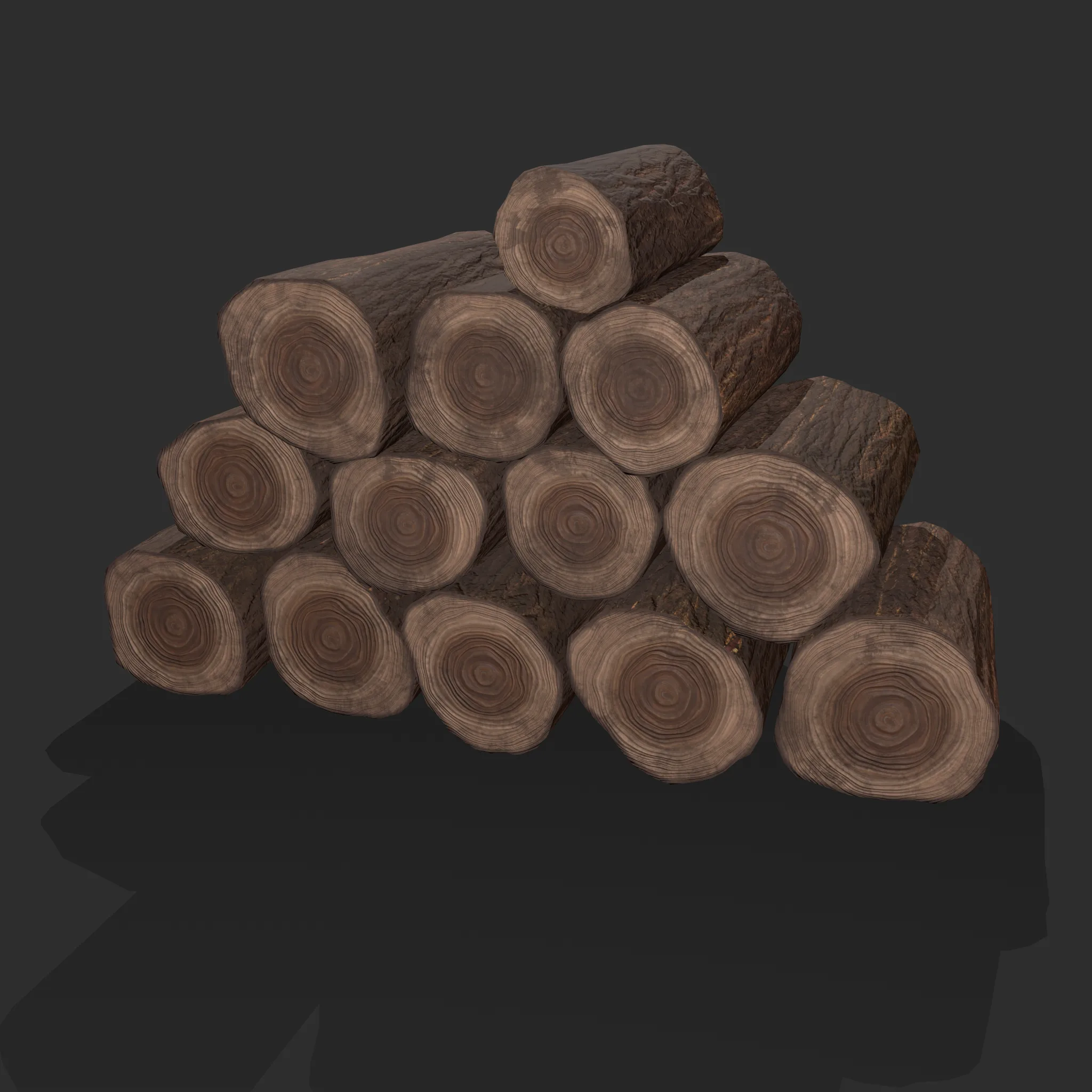 Wood Logs Stack - FlippedNormals