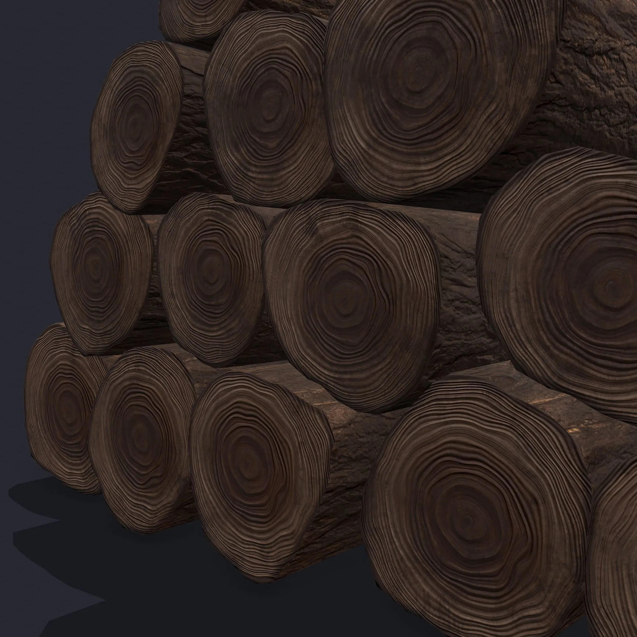 Wood Logs Stack - FlippedNormals