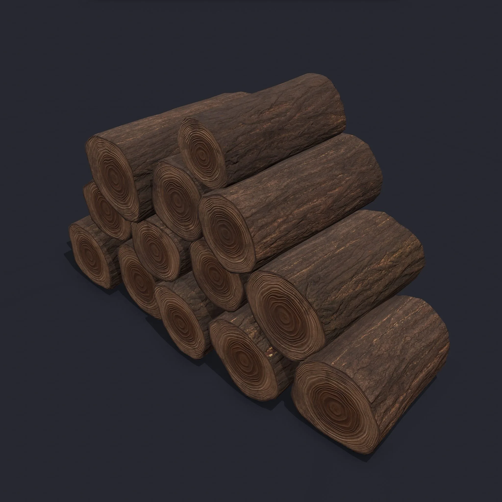 Wood Logs Stack - FlippedNormals