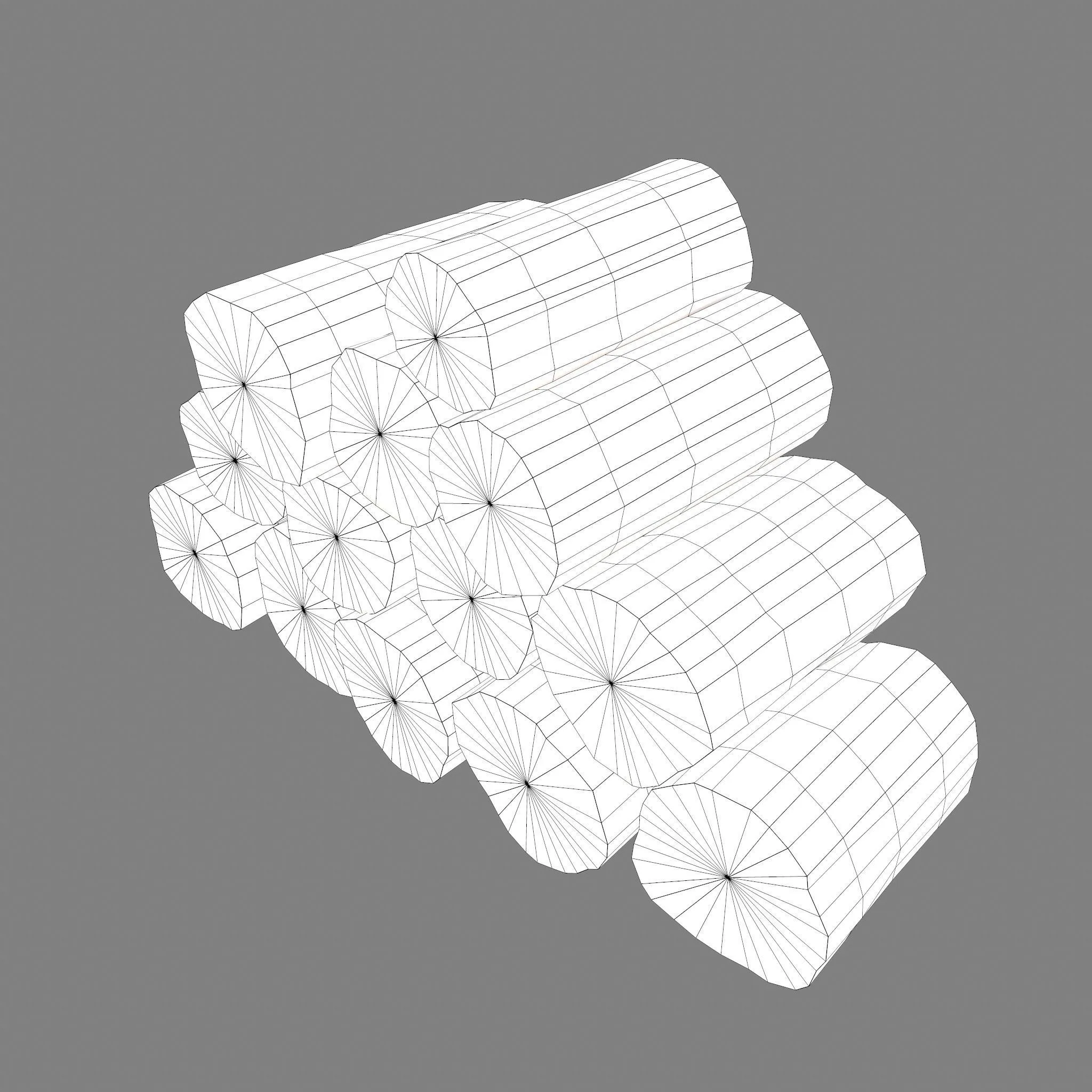 Wood Logs Stack - FlippedNormals