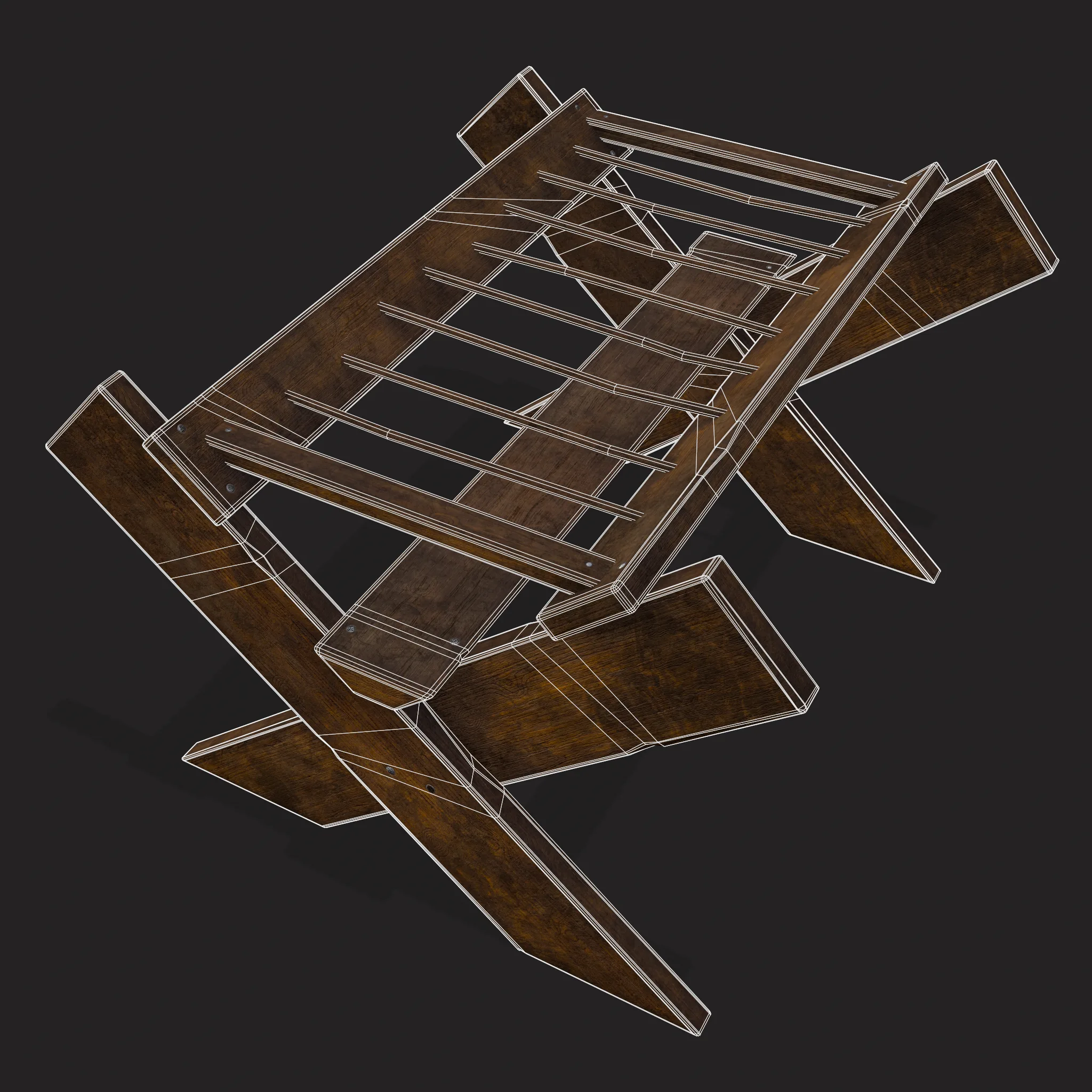 Rustic Medieval Dishes Rack - FlippedNormals