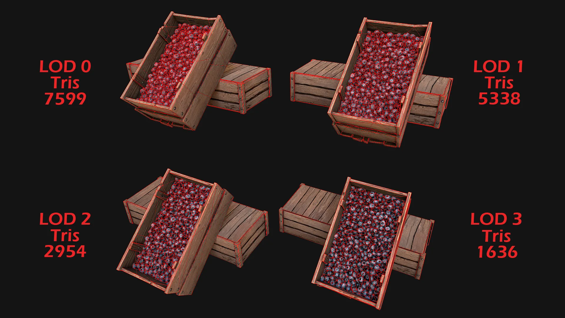 Blueberry Crate Box - FlippedNormals