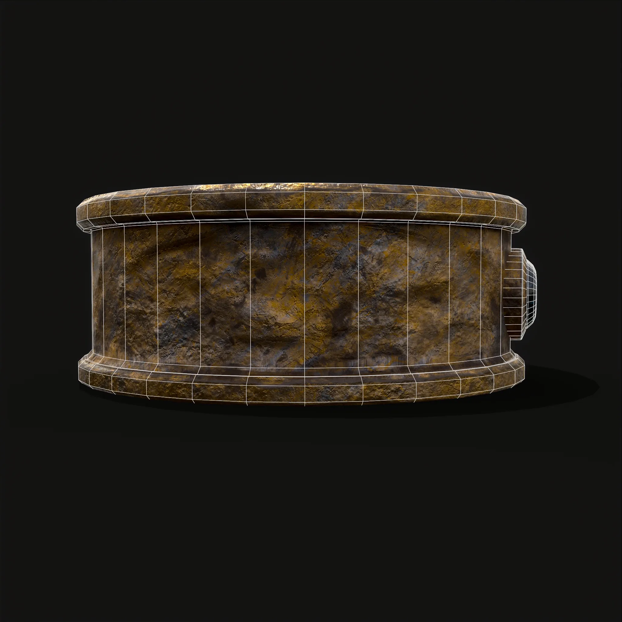 Rustic Medieval Viking Gemmed Ring - FlippedNormals