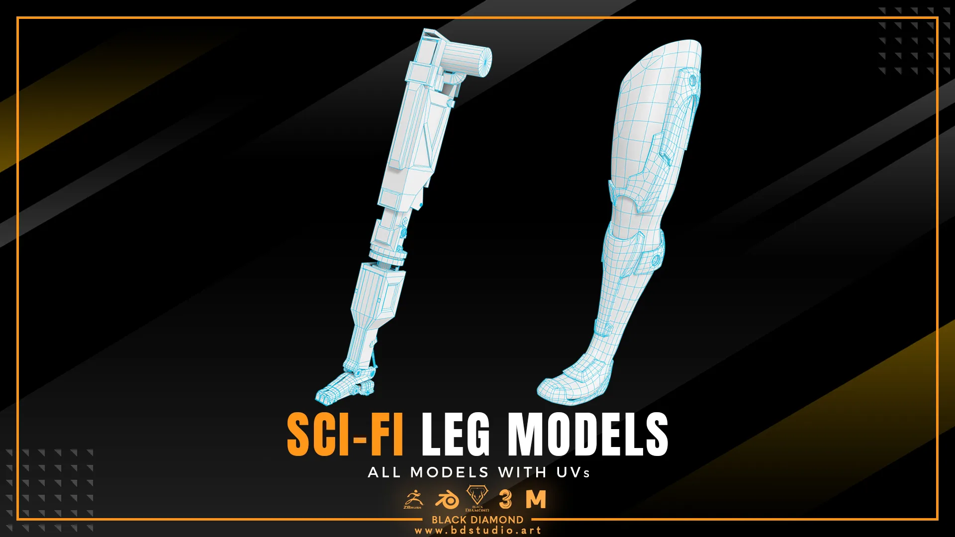 SCI-FI LEG MODELS - FlippedNormals