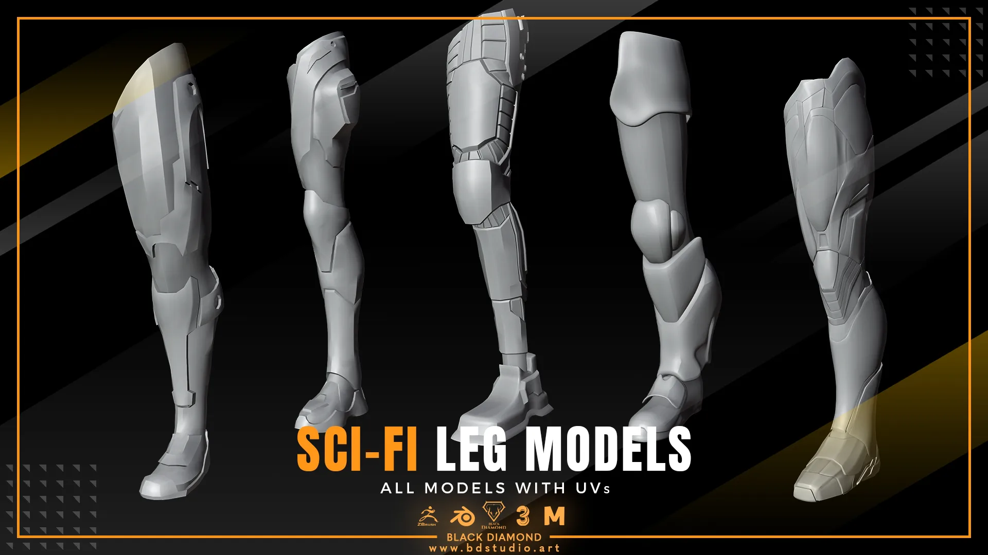 SCI-FI LEG MODELS - FlippedNormals