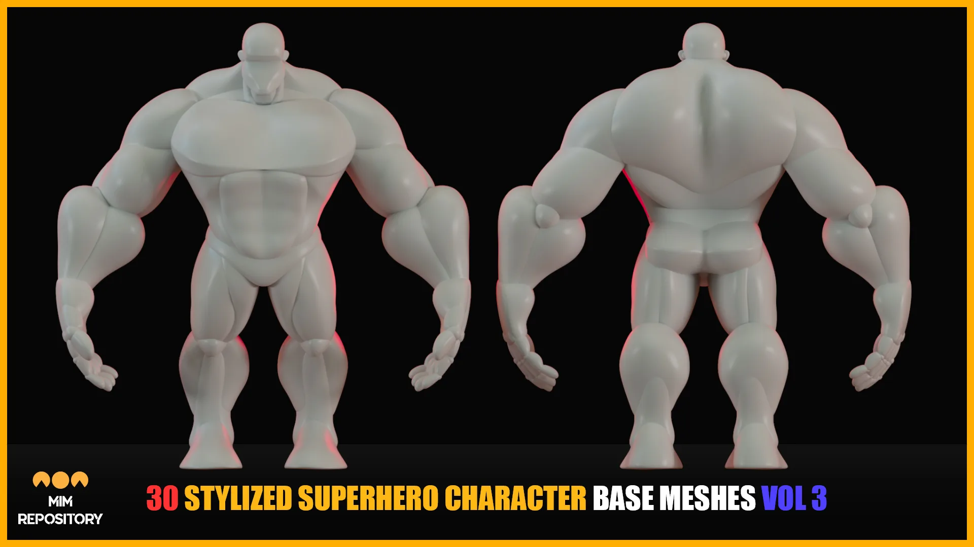 30 Stylized Superhero Character - FlippedNormals
