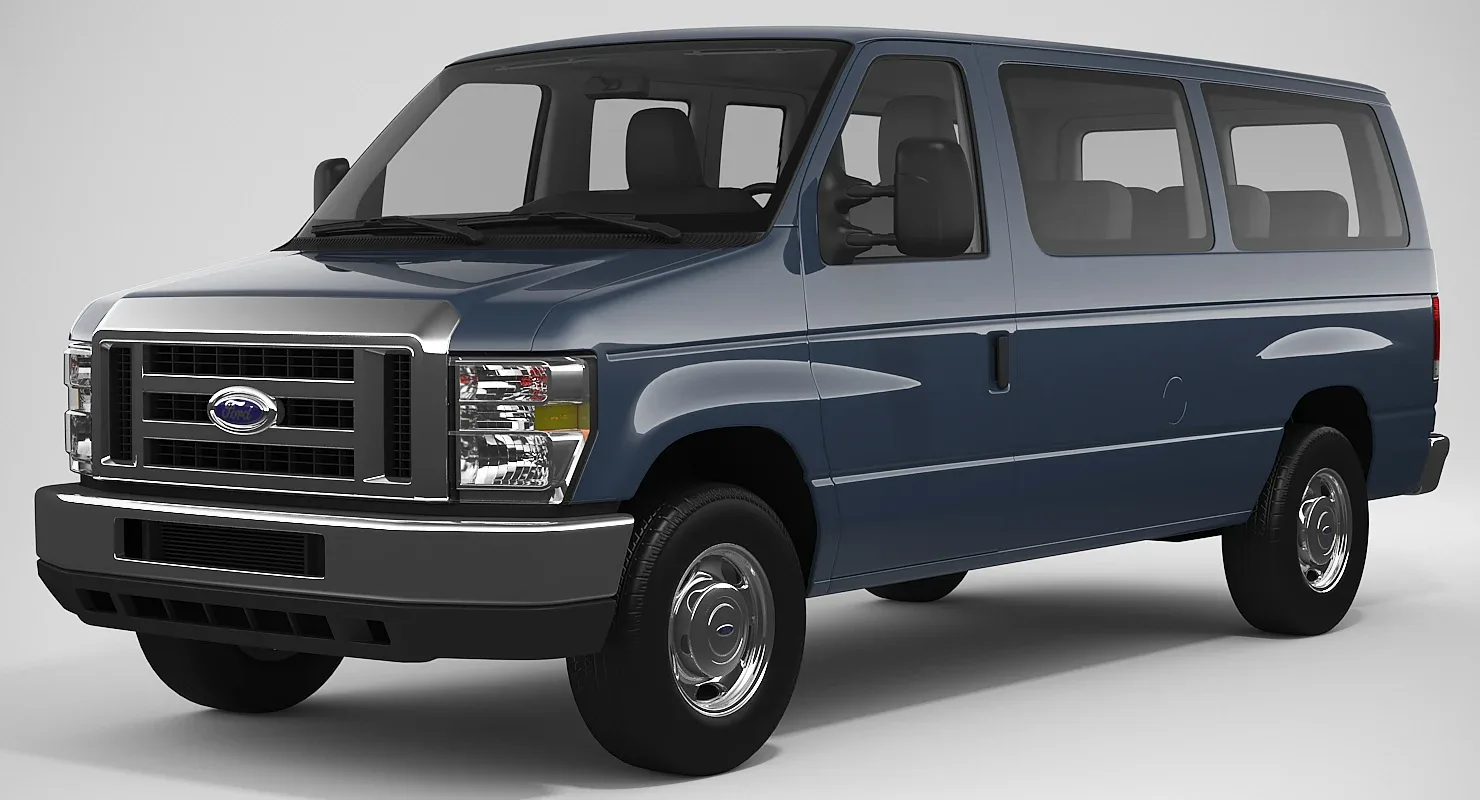 Ford E-Series E-350 Passenger Van - FlippedNormals