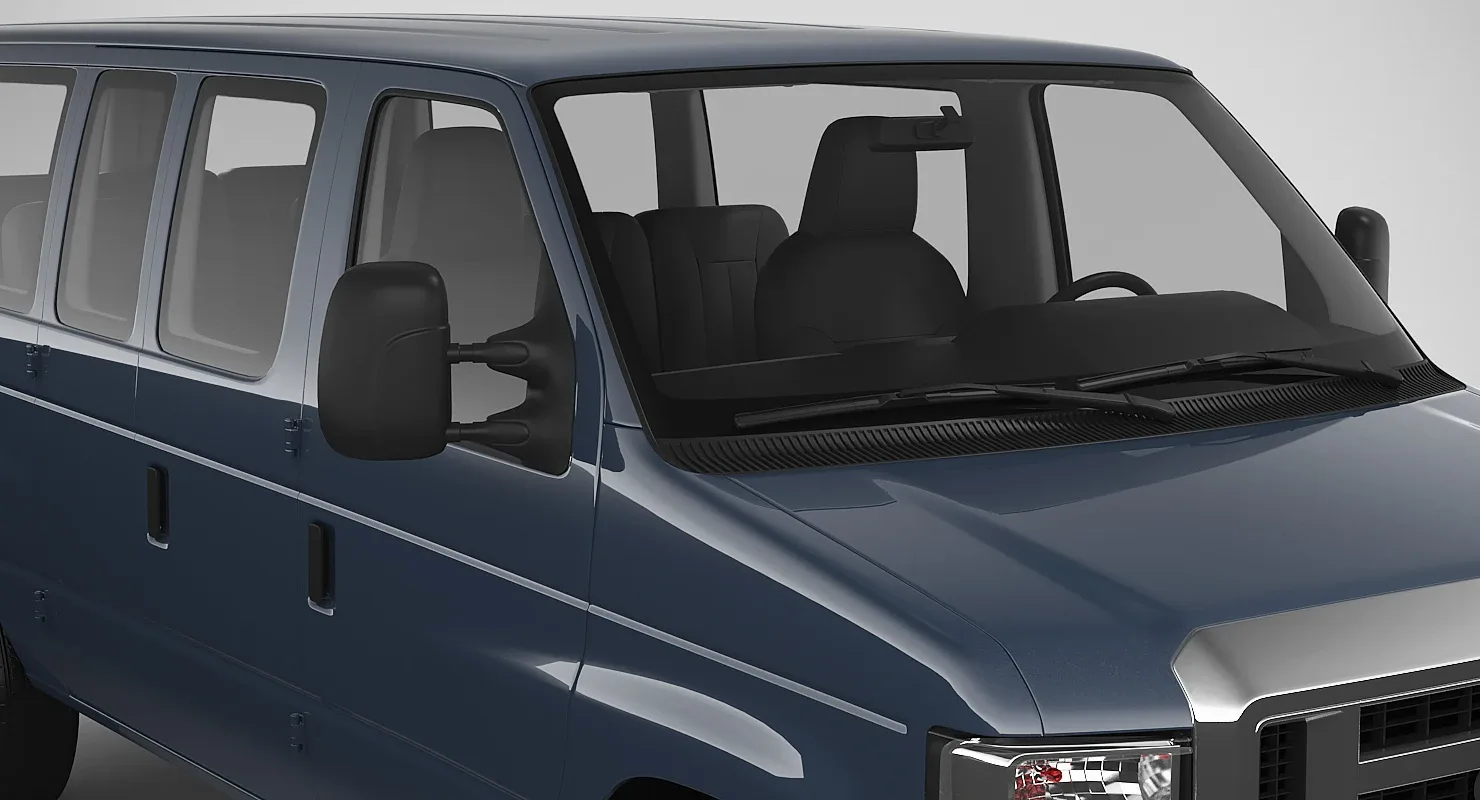 Ford E-Series E-350 Passenger Van - FlippedNormals