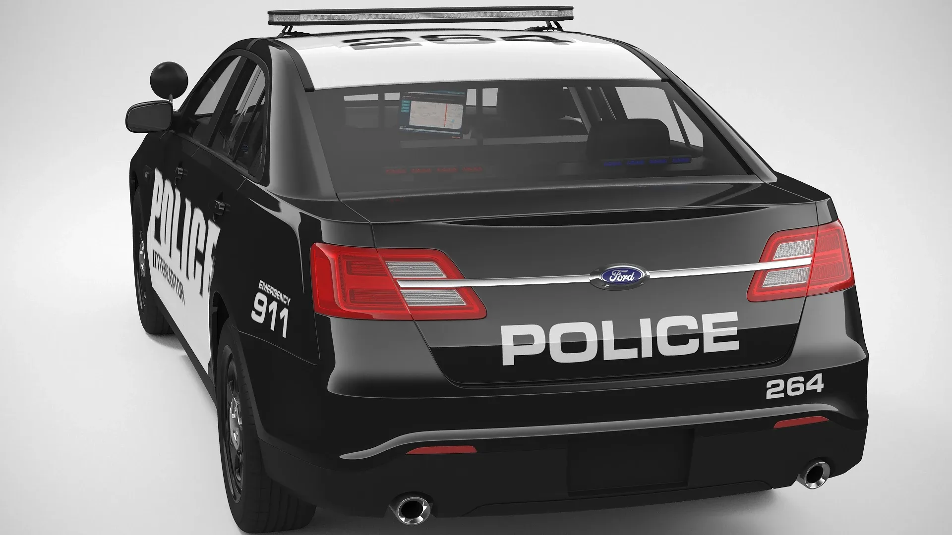 Ford Taurus 2019 Police - FlippedNormals