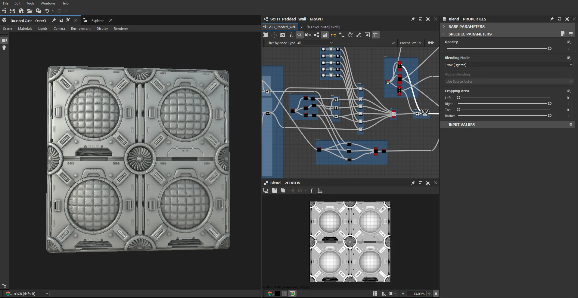 Sci-Fi Padded Wall Tutorial - FlippedNormals