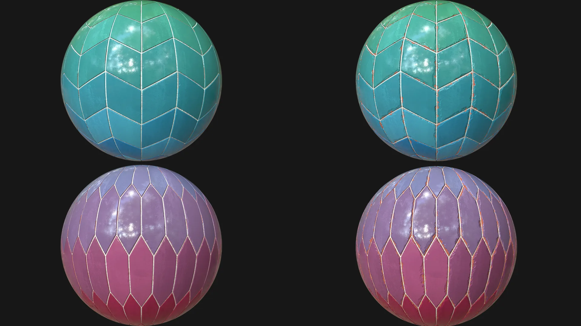 10 Tiles Smart Material - Substance - FlippedNormals