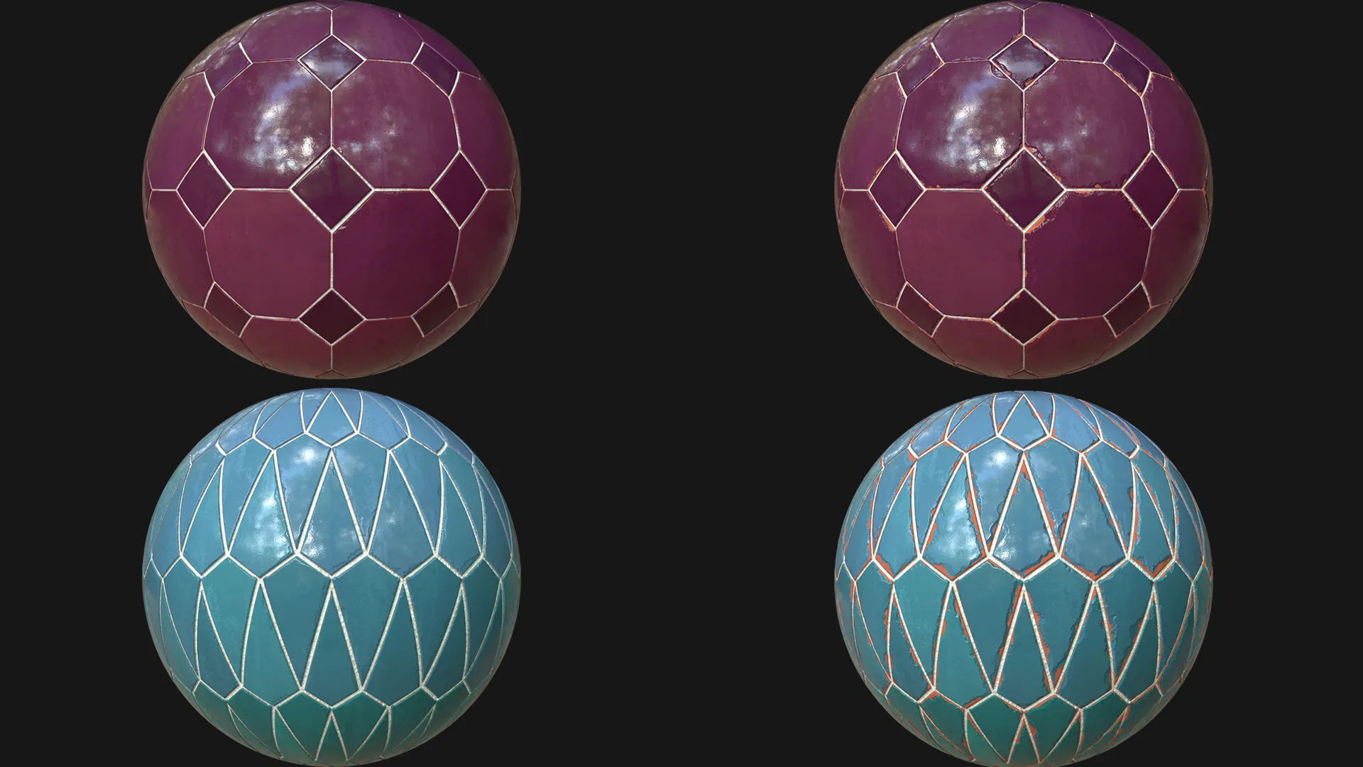 10 Tiles Smart Material - Substance - FlippedNormals