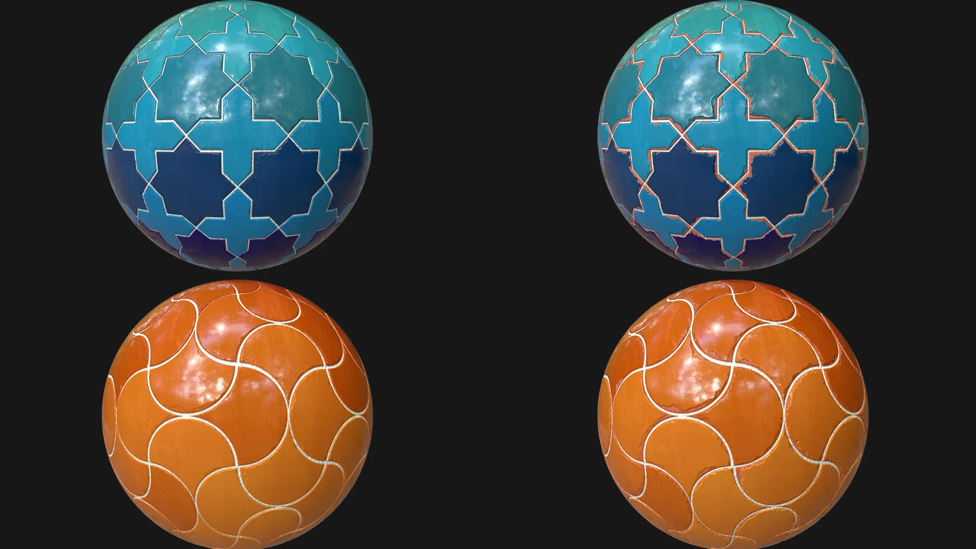 10 Tiles Smart Material - Substance - FlippedNormals