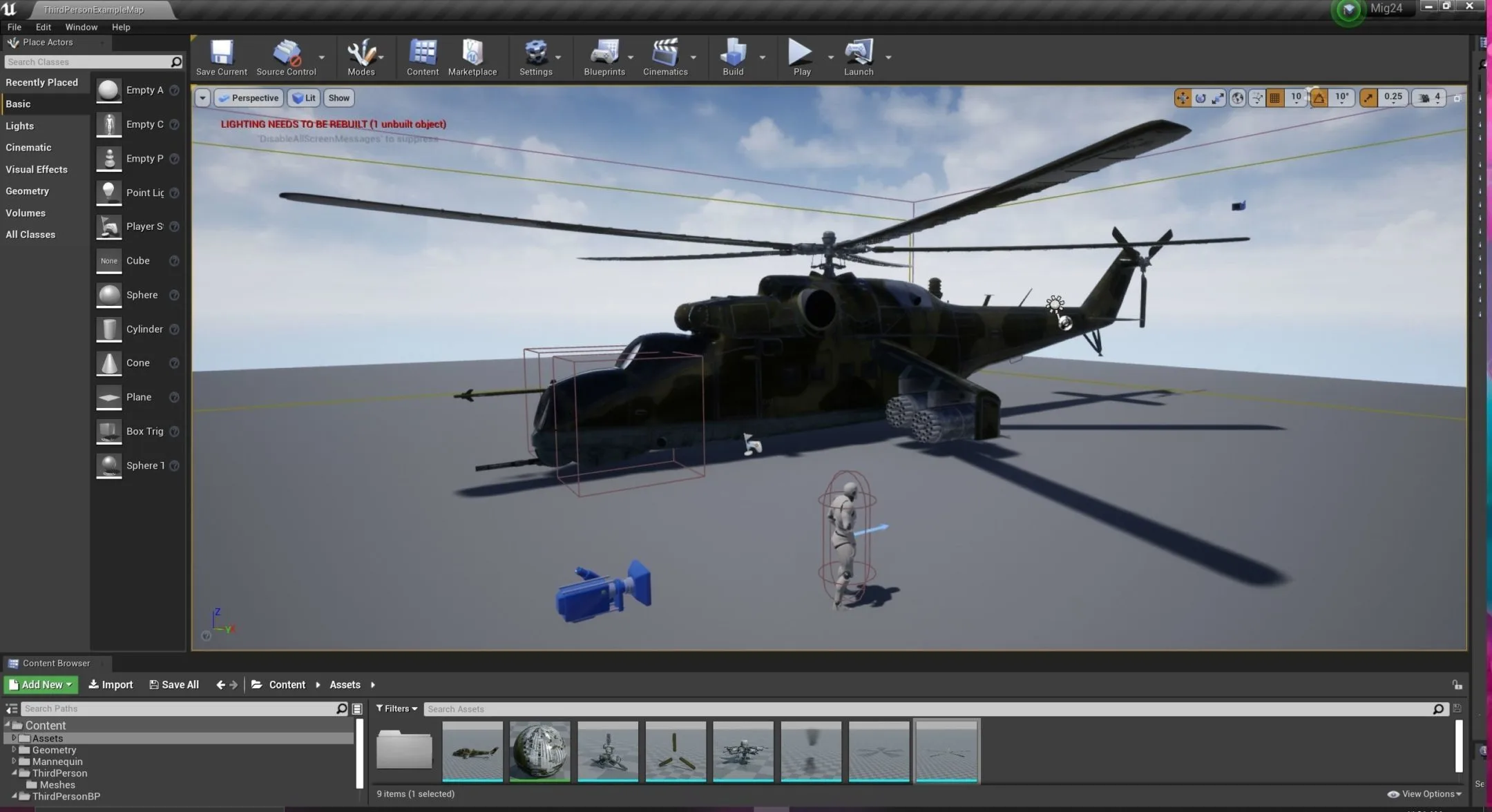 Helicopter - Source Files Attached - FlippedNormals