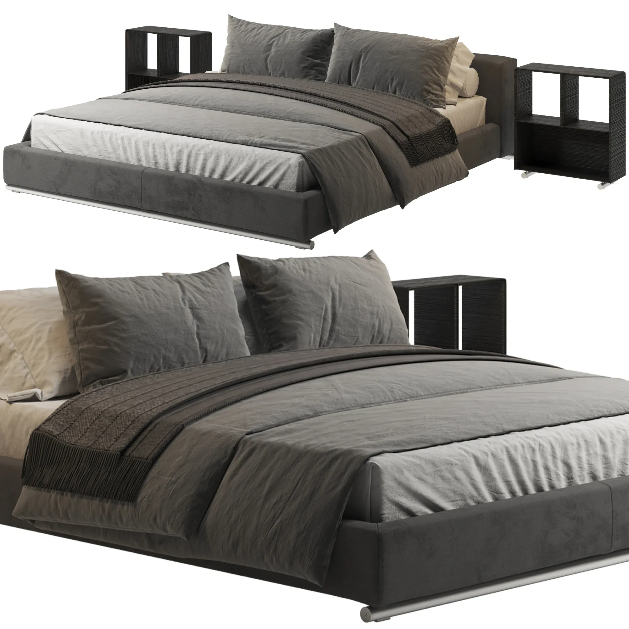 Groundpiece Flexform modern bed - FlippedNormals
