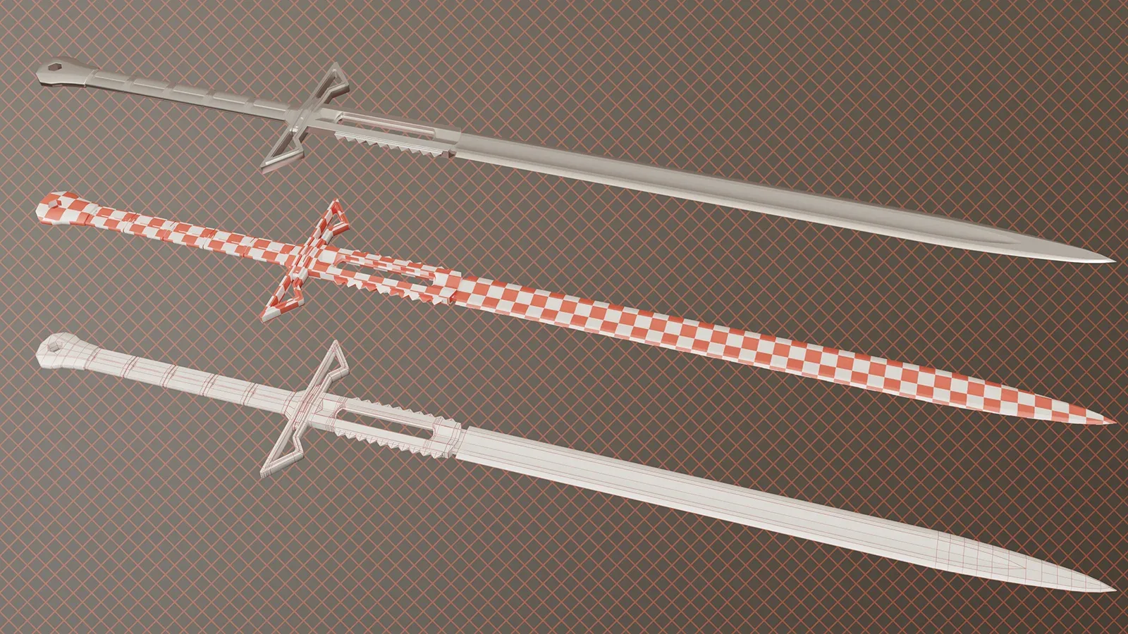 Free Sample Sword Base Mesh – Vol - FlippedNormals