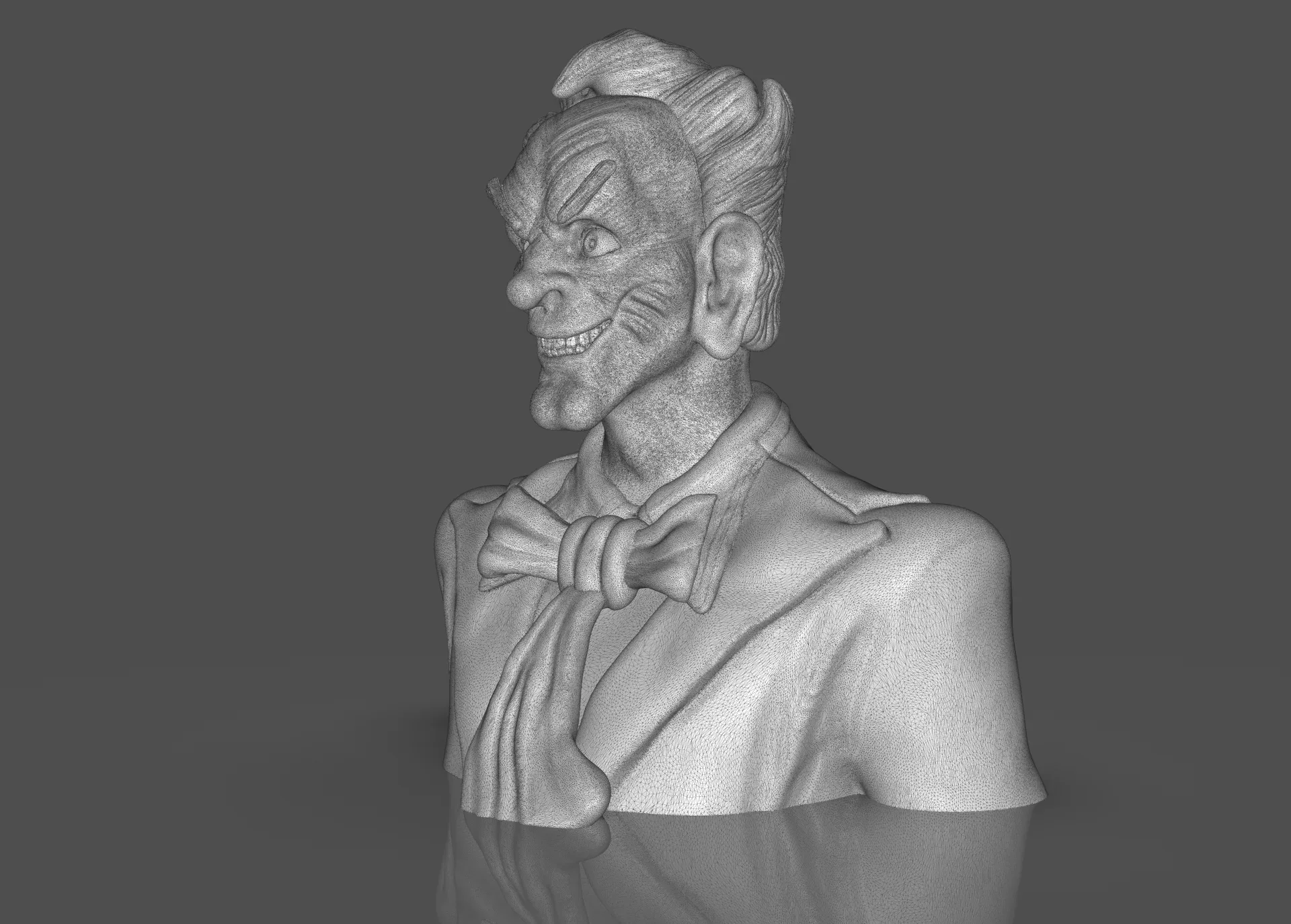 Stylized Joker Bust - FlippedNormals