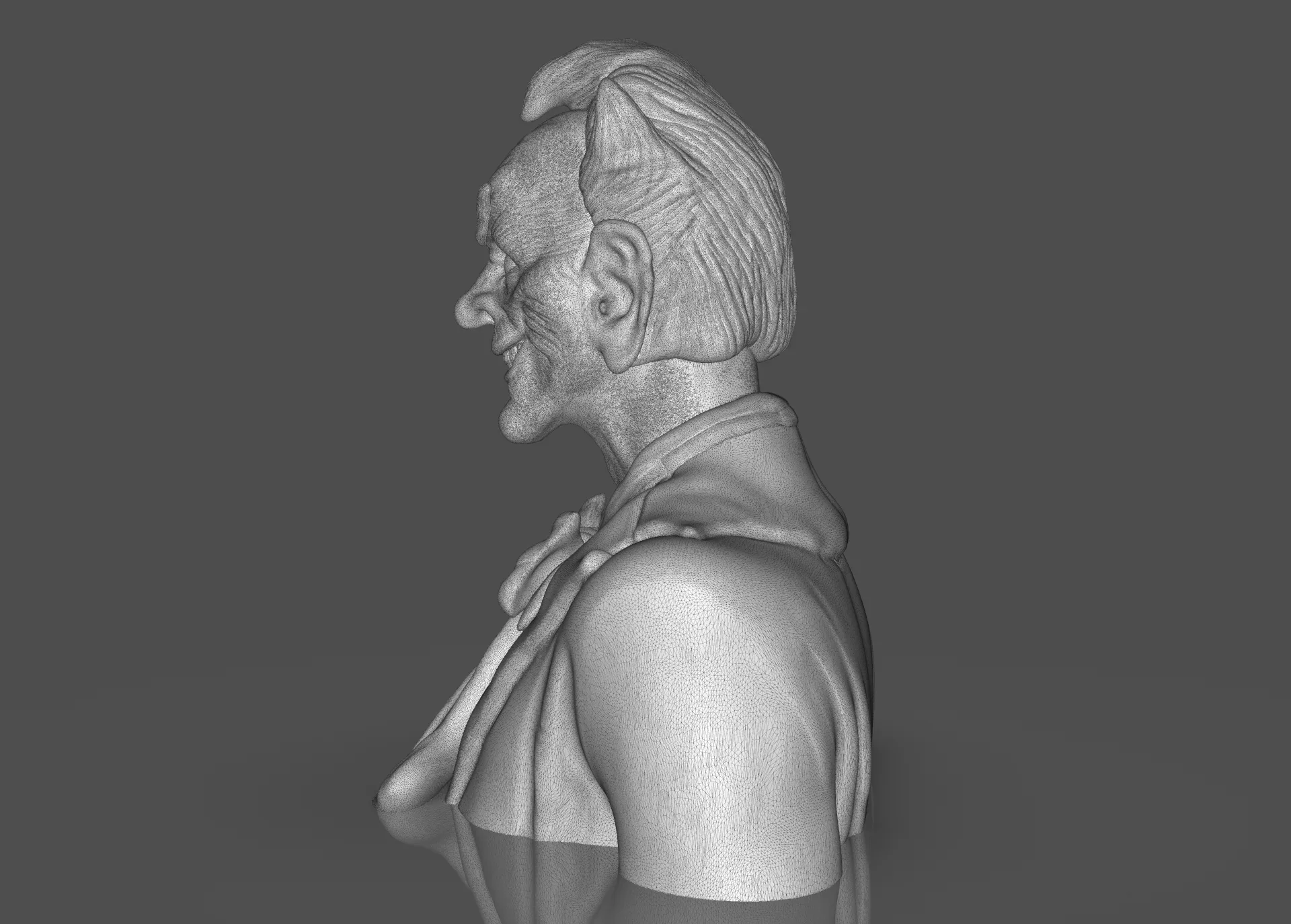 Stylized Joker Bust - FlippedNormals