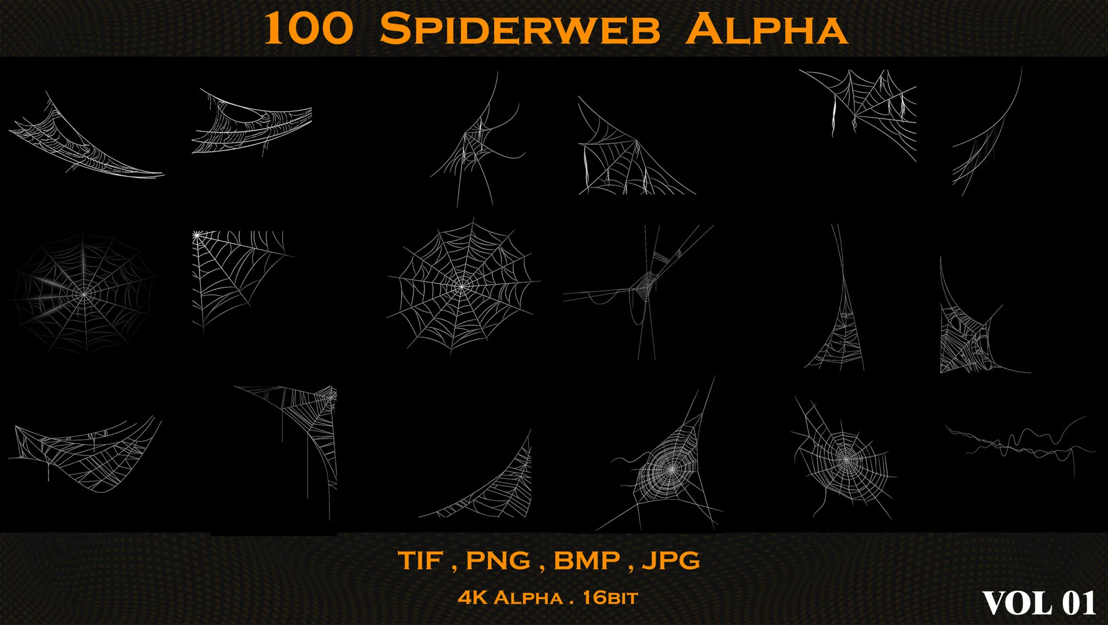 100 Spiderweb Alpha - FlippedNormals