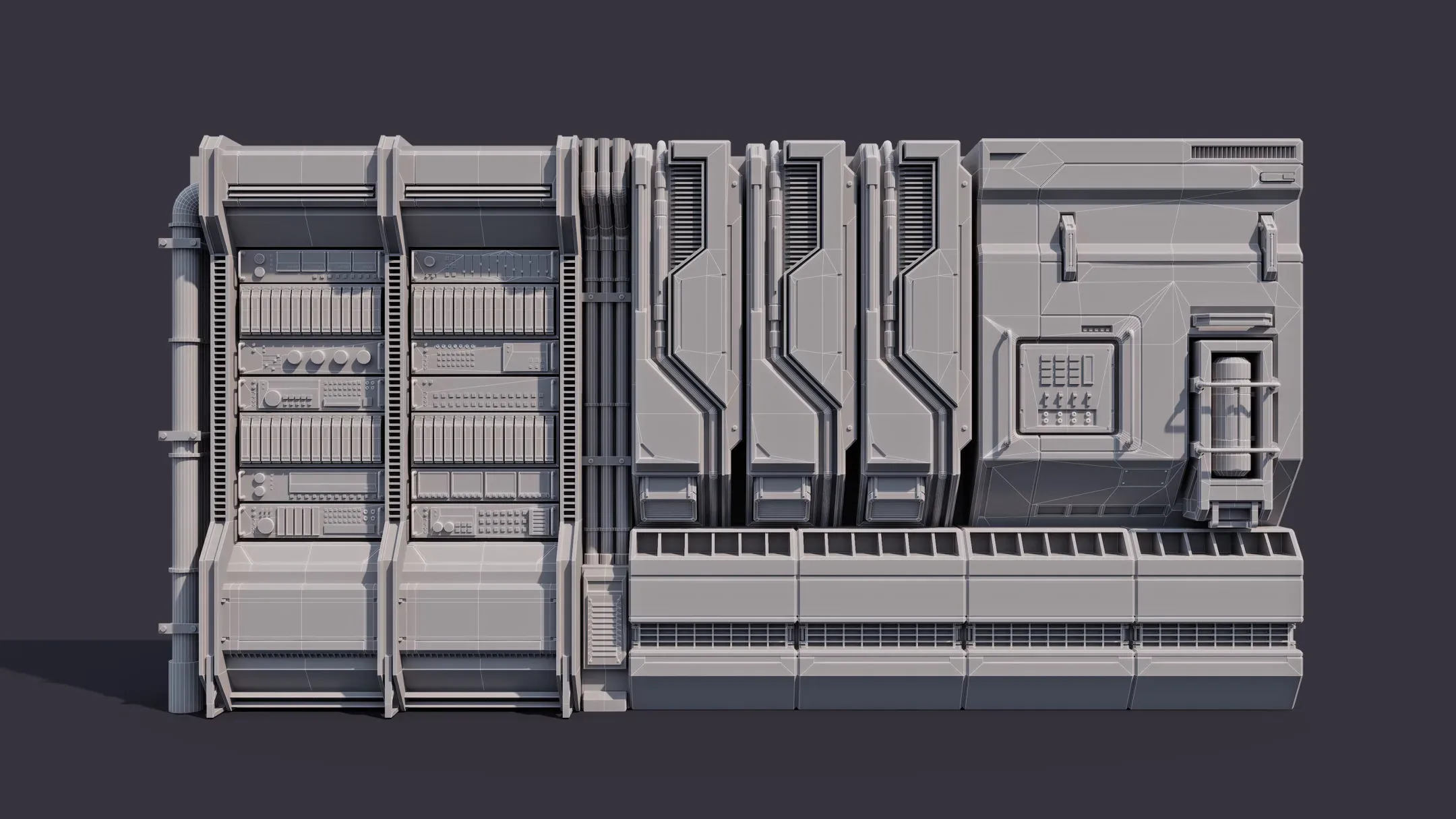 Sci-Fi Architecture Panels Kit - FlippedNormals