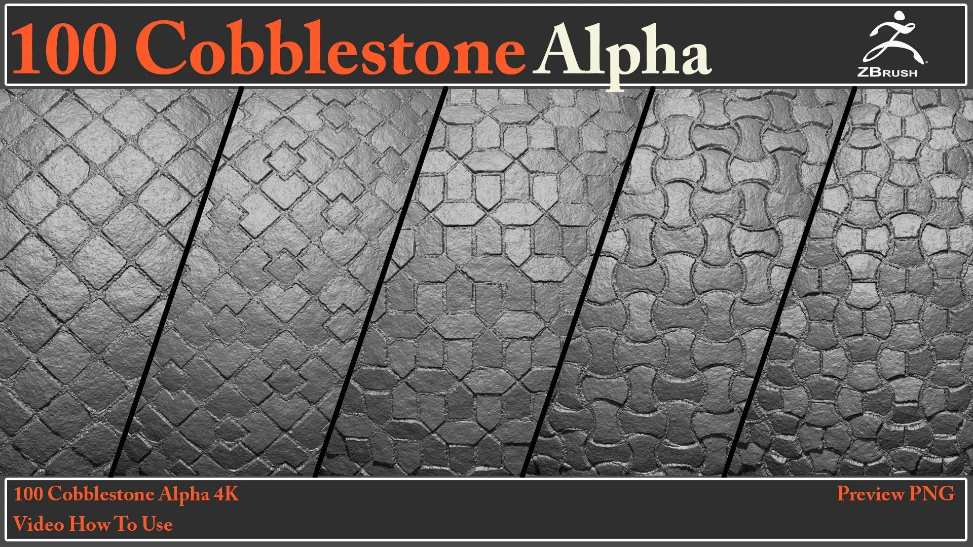 100 Cobblestone Alpha Maps + Video - FlippedNormals